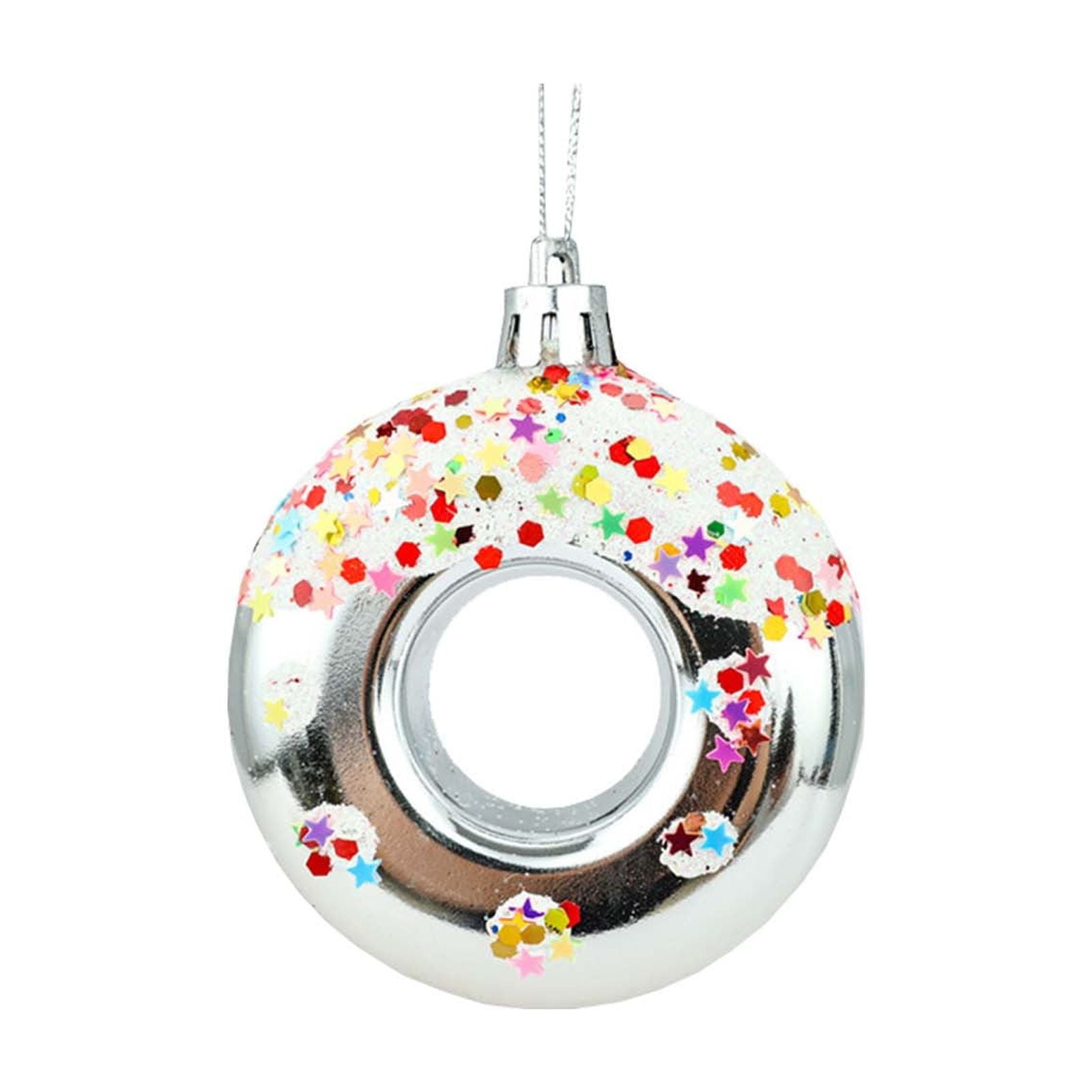 Beautynvta 4 Pcs Christmas Tree Decorations, 3.15'' Plastic Sweet ...