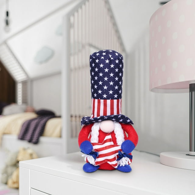 Beautynvta 4th of July Patriotic Gnomes Decorations, Handmade Plush ...