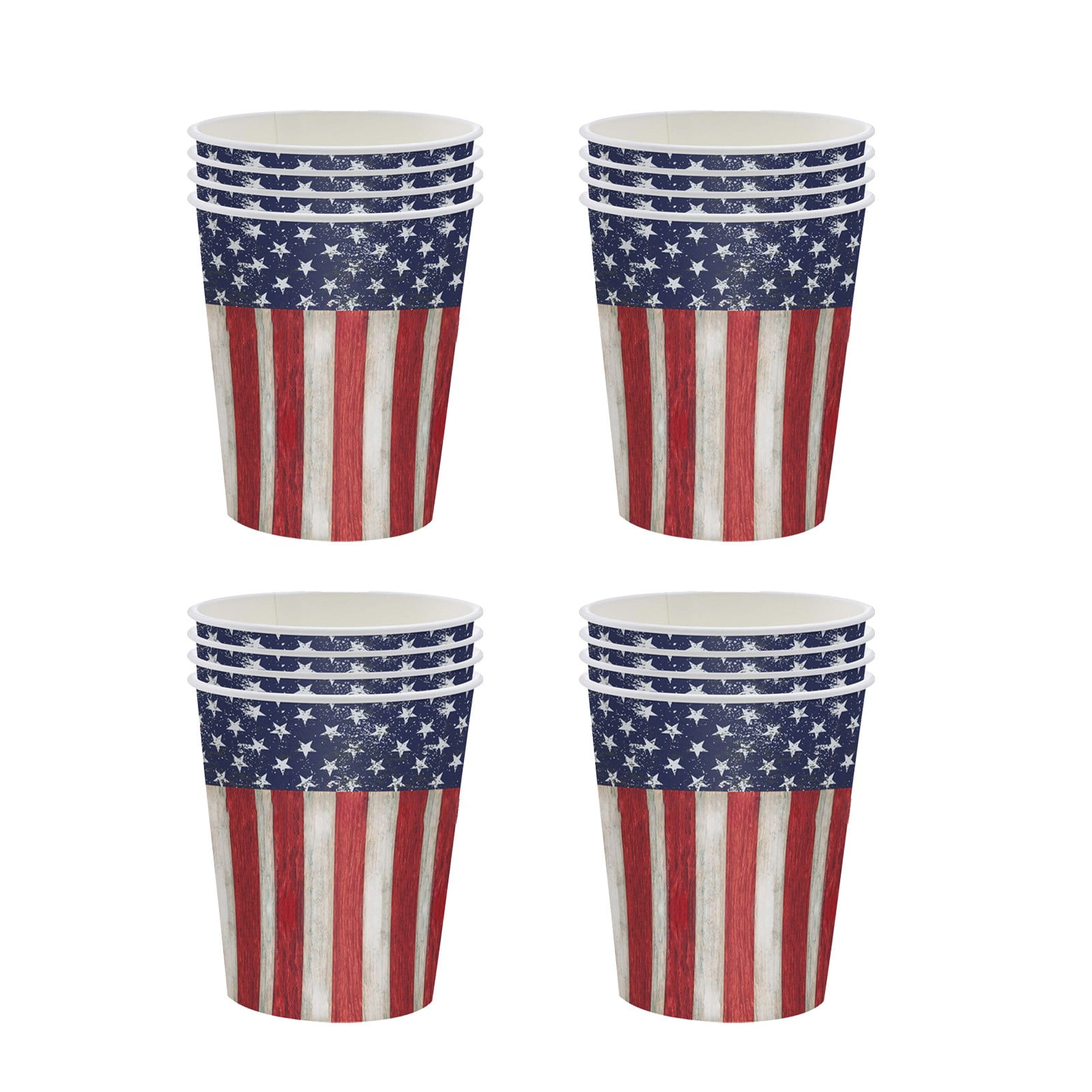 Beautynvta 4th of July Patriotic Party Tableware Set, American Stars ...