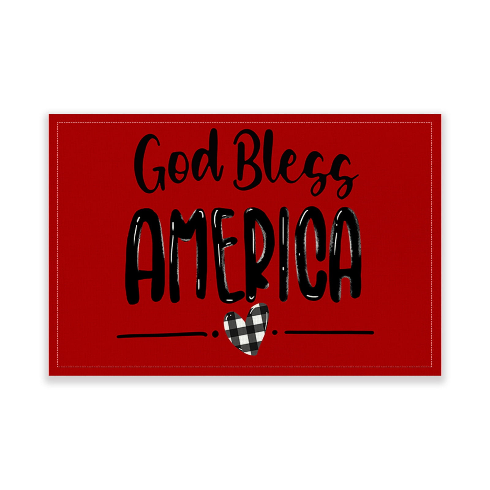 Beautynvta 4th of July Placemats, Patriotic America Memorial Day Independence Day Dining Table ...