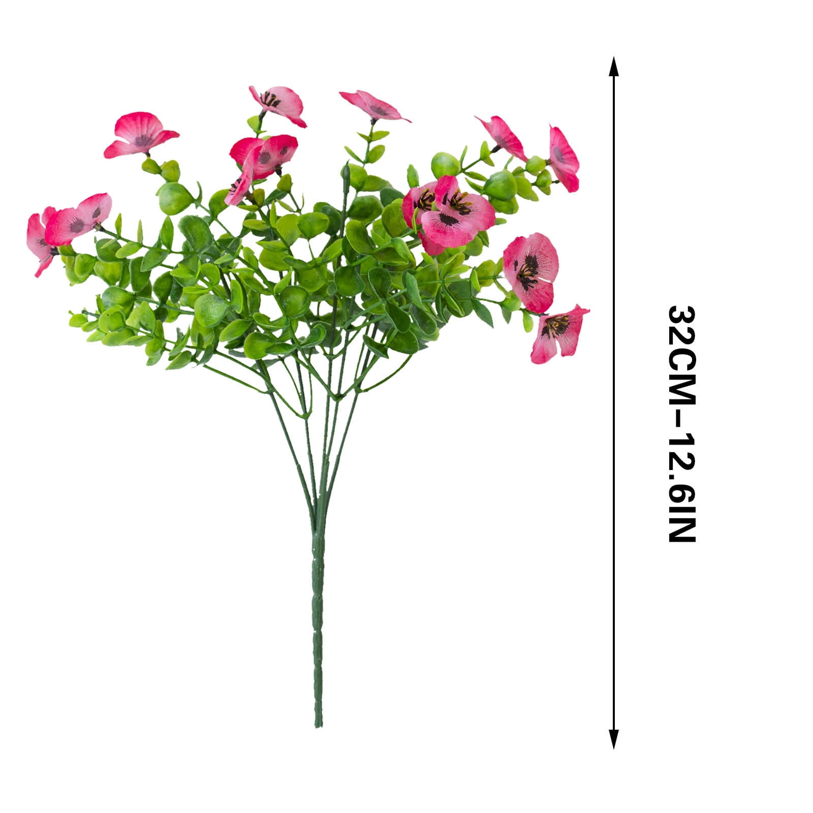 Beautynvta 5 Pcs Artificial Fake Pansy Flowers Plants, Faux Silk ...