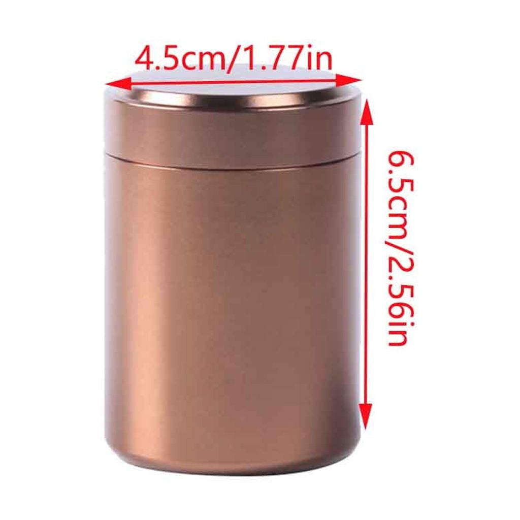 Beautynvta Aluminum Storage Jar Portable Smell Proof Container, Metal ...