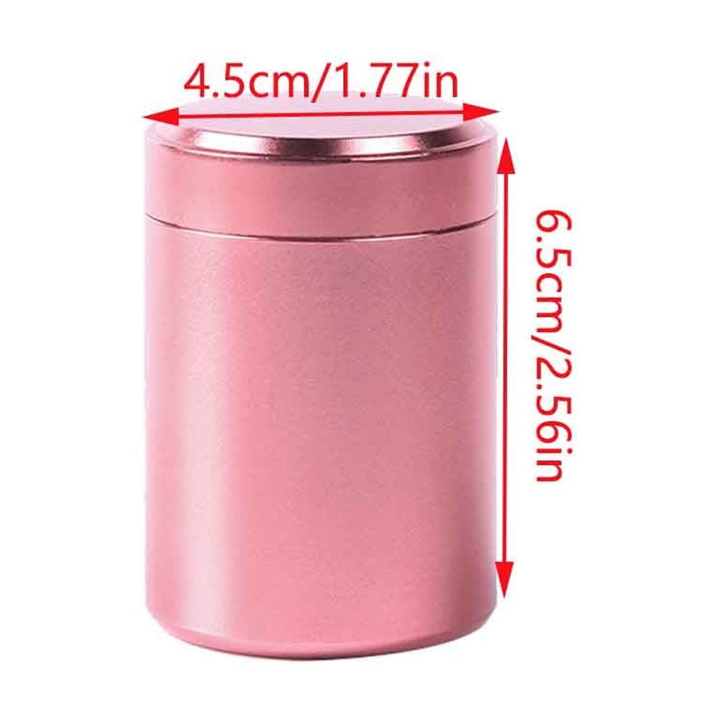 Beautynvta Aluminum Storage Jar Portable Smell Proof Container, Metal ...