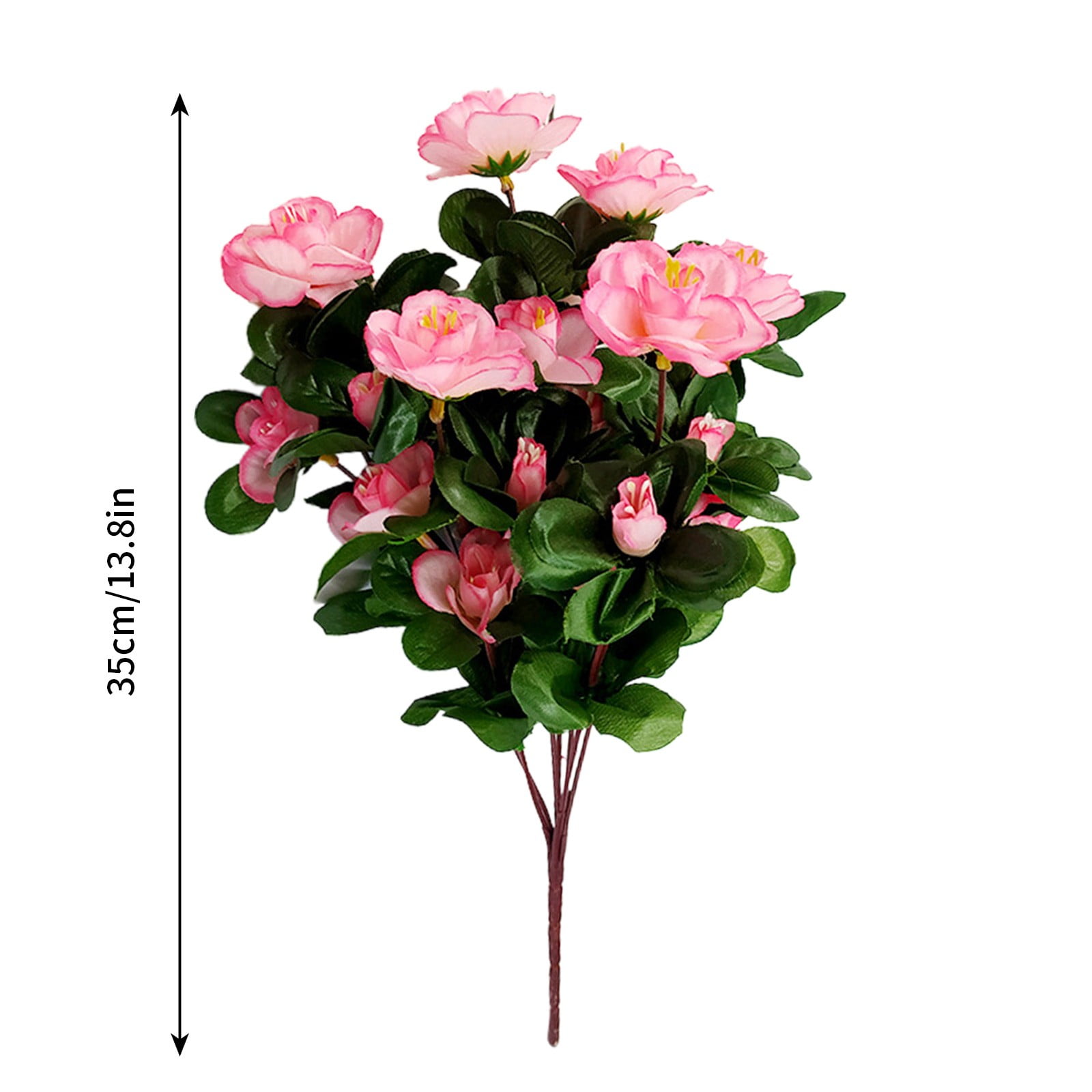 Beautynvta Artificial Azalea Flowers, Artificial Fake Flowers for ...
