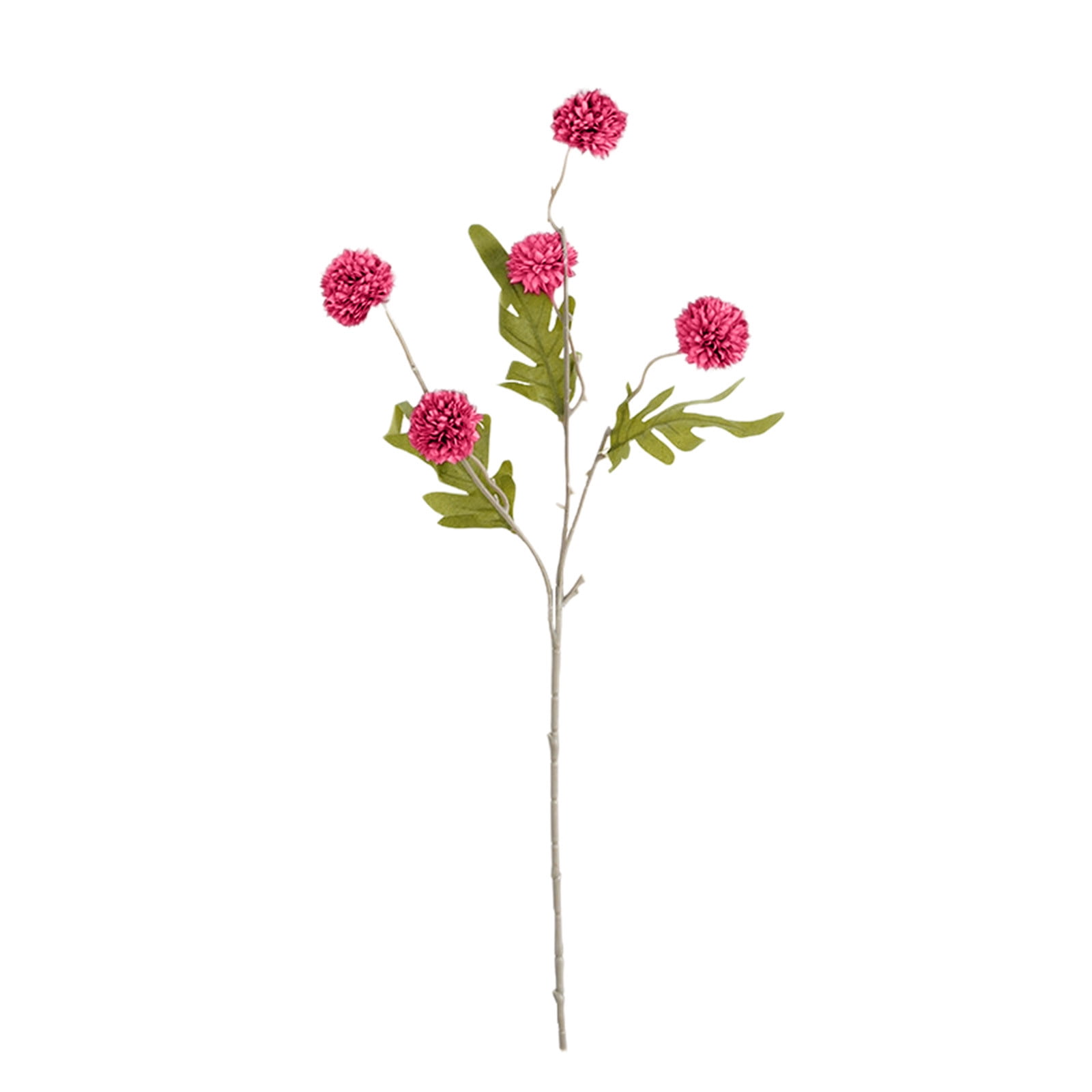 Beautynvta Artificial Ball Flowers, 20.4'' Spring Fake Flowers Stems ...