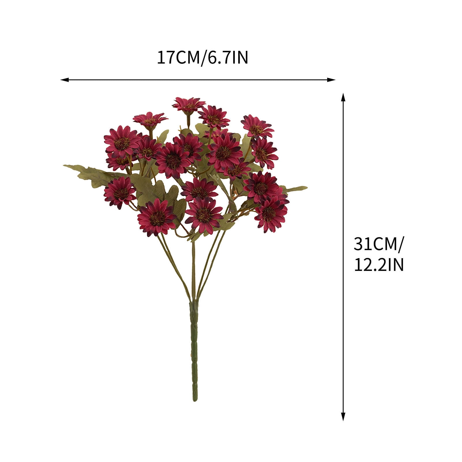 Beautynvta Artificial Daisy Flower, Spring Faux Daisy Bouquet, Fake ...