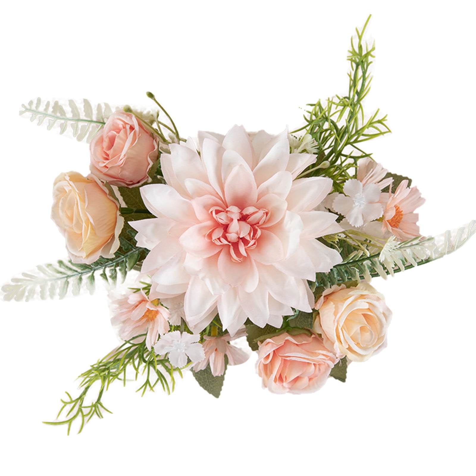 Beautynvta Artificial Flowers, Fake Silk Flowers with Stems for Wedding ...