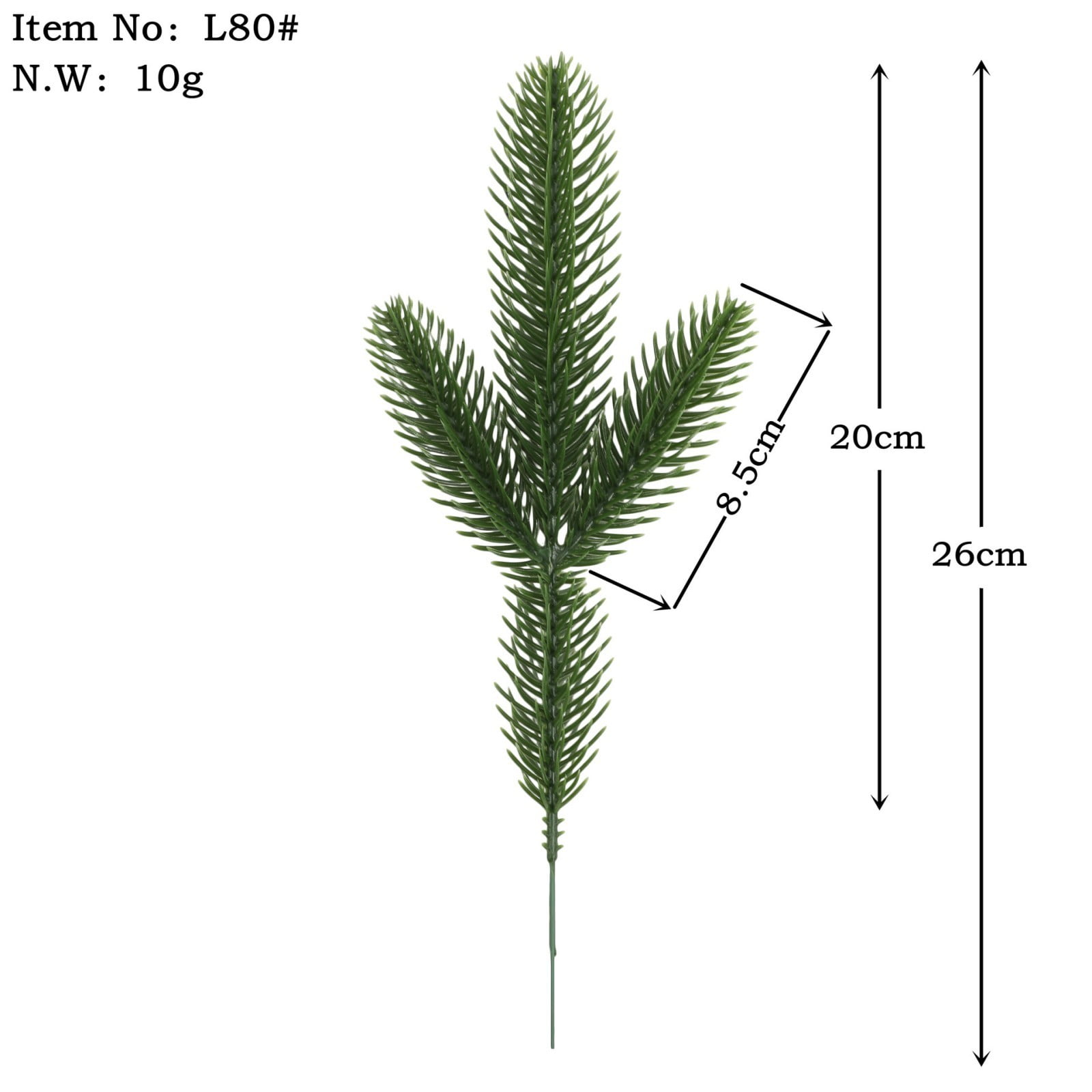 Beautynvta Artificial Pine Needle Stems, Fake Pine Branches, Realistic ...