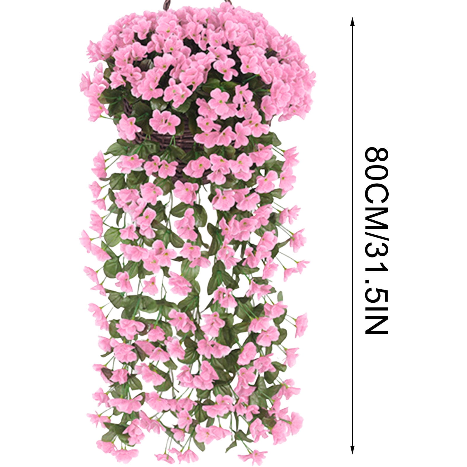 Beautynvta Artificial Violet Flower Bouquet, Fake Violet Flower Garland ...