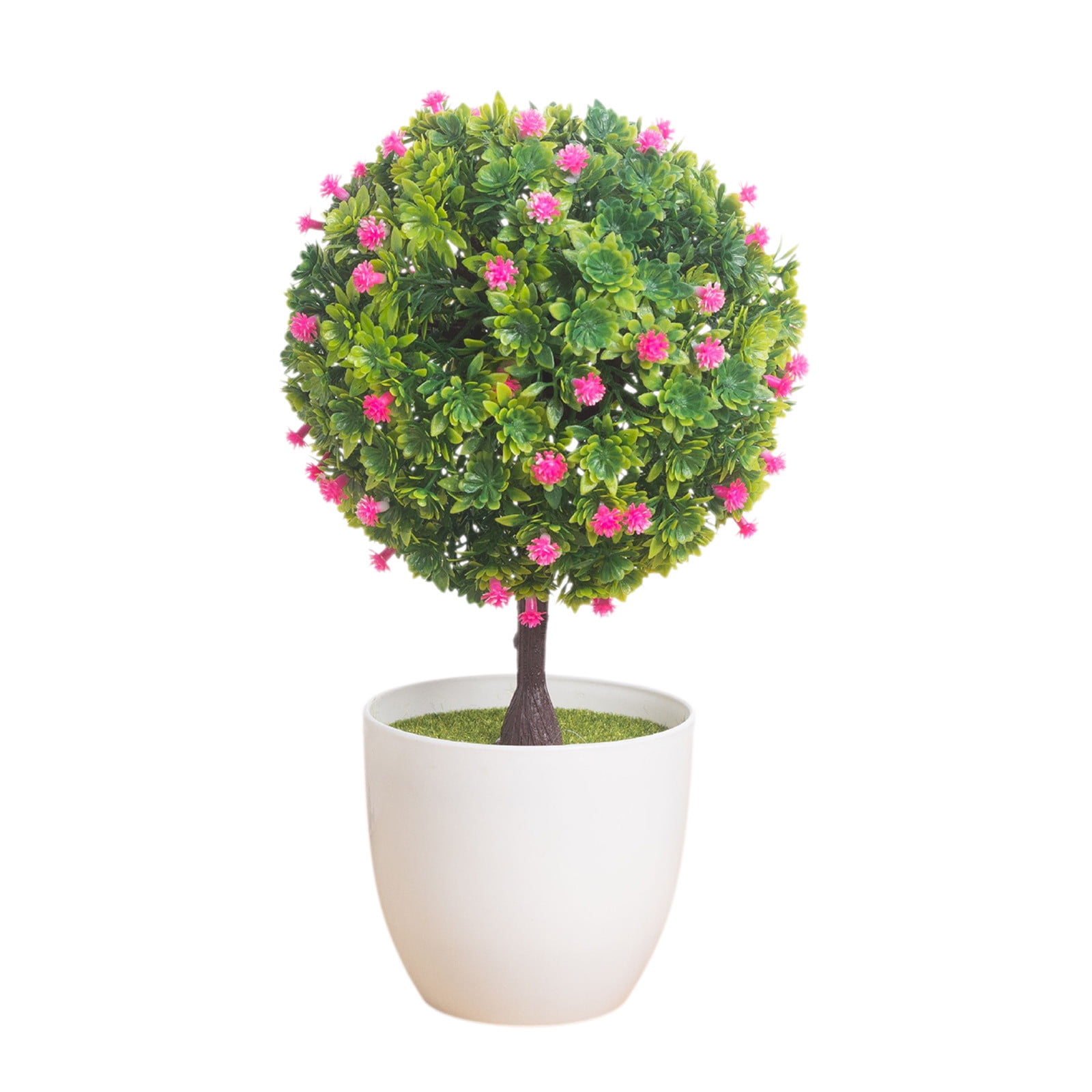 Beautynvta Ball Trees Potted, Artificial Potted Plants, Fake Topiary ...