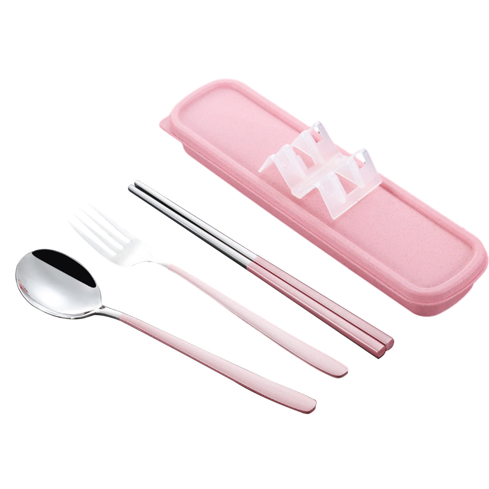 Beautynvta Camping Utensil Set with Storage Box, Stainless Steel Knife ...