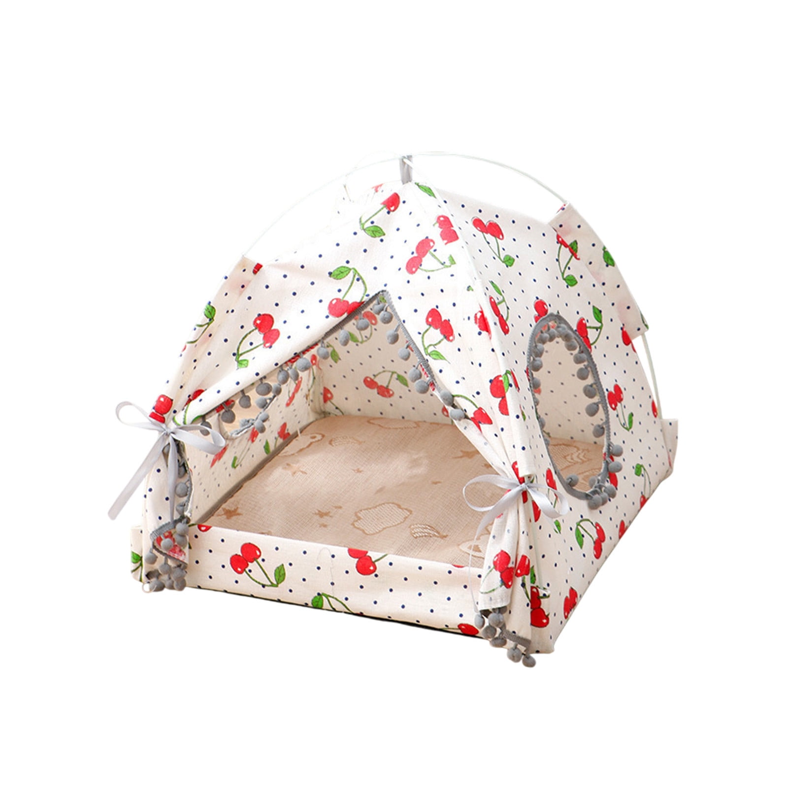Beautynvta Cat Tent for Indoor, Indoor Dog House, Foldable and Washable ...