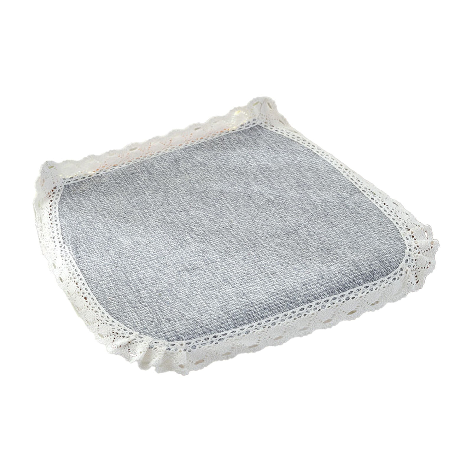 Beautynvta Chair Cushions, Thin Square Chair Cushion with Ties, Linen ...