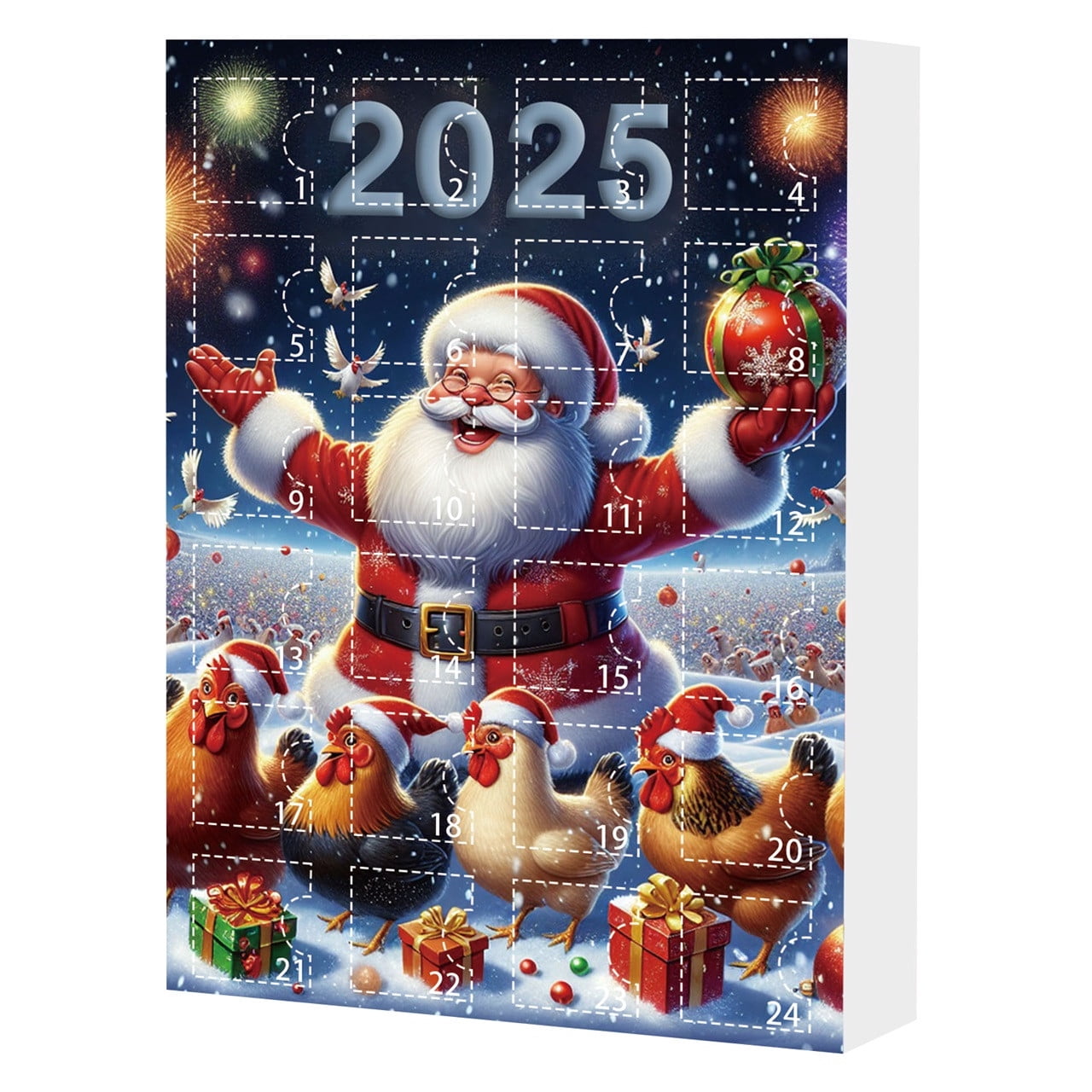 Beautynvta Chicken Advent Calendar 2025, 24 Days Christmas Countdown ...