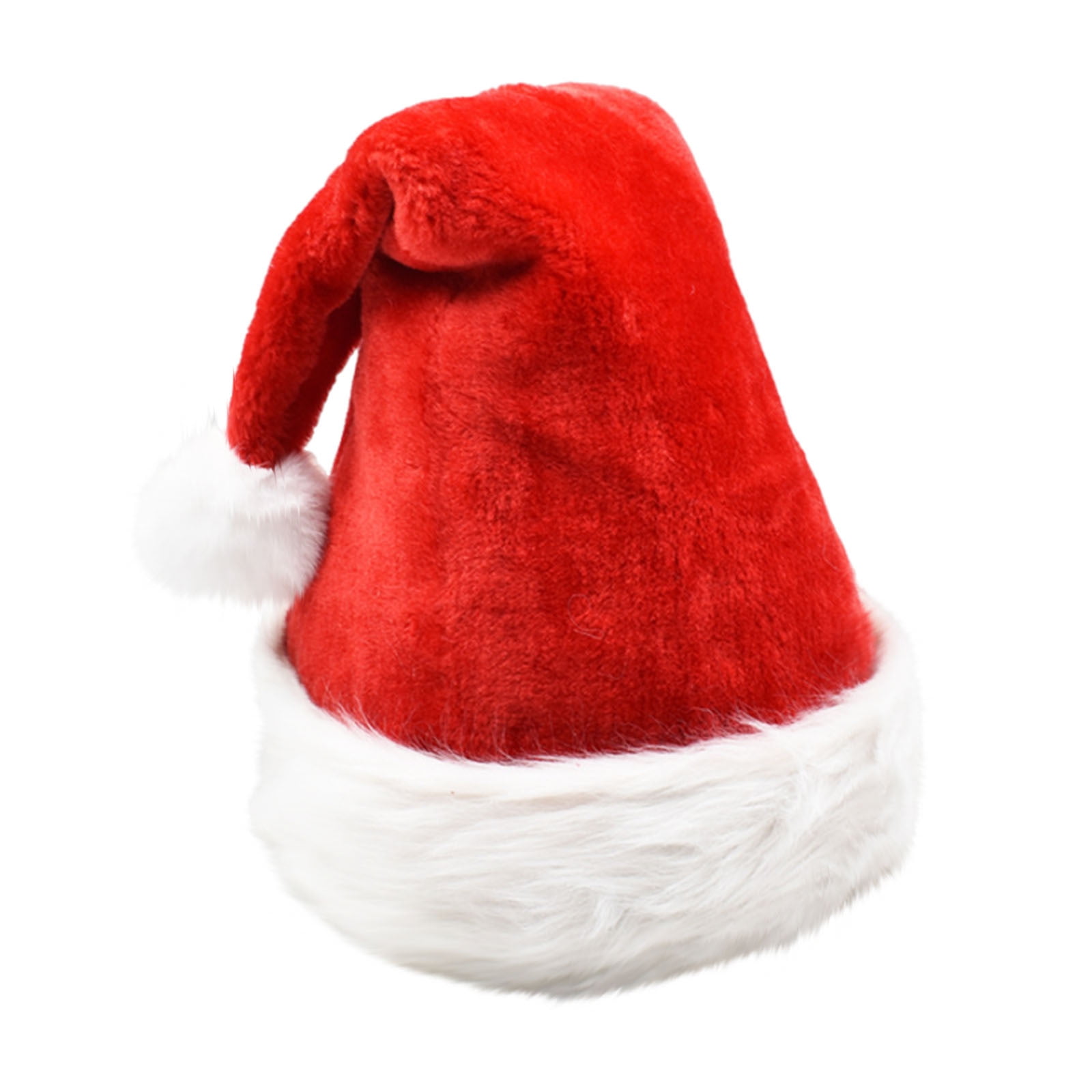 Beautynvta Christmas Hat for Adults, Unisex Santa Hats, Comfort Thicken Plush Xmas Hat for New ...