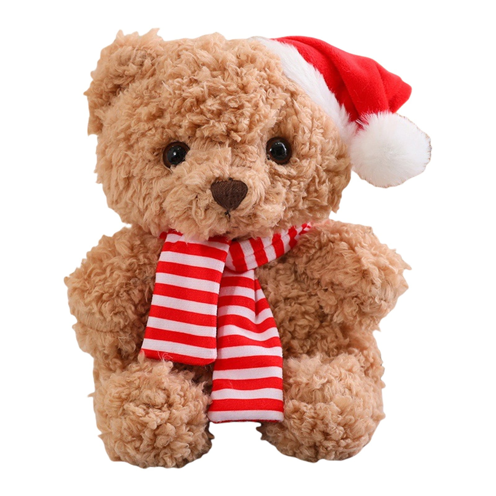 Beautynvta Christmas Santa Teddy Bear Ornament, 9'' Christmas Bear ...