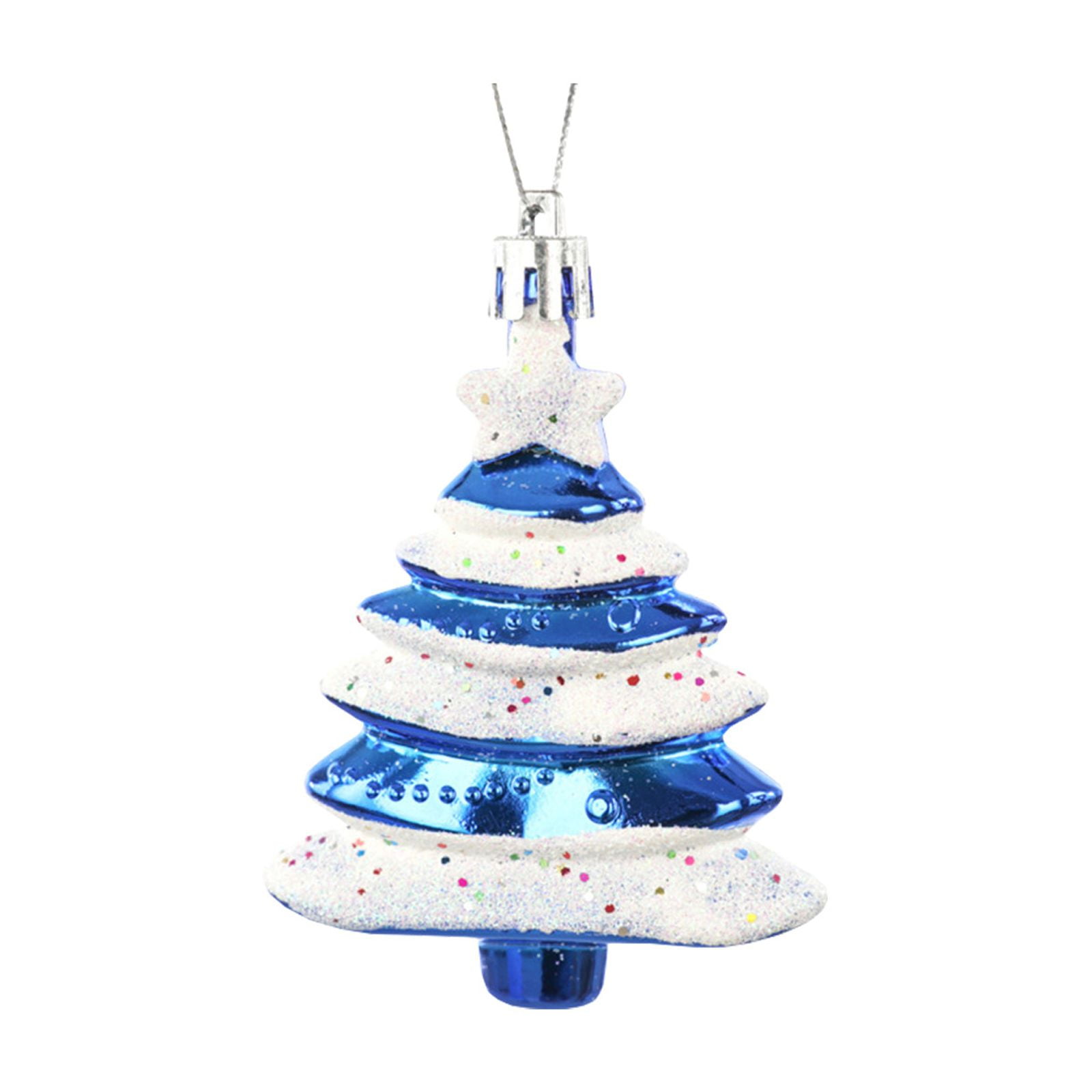 Beautynvta Christmas Ornaments Set of 4, Electroplated Mini Christmas ...