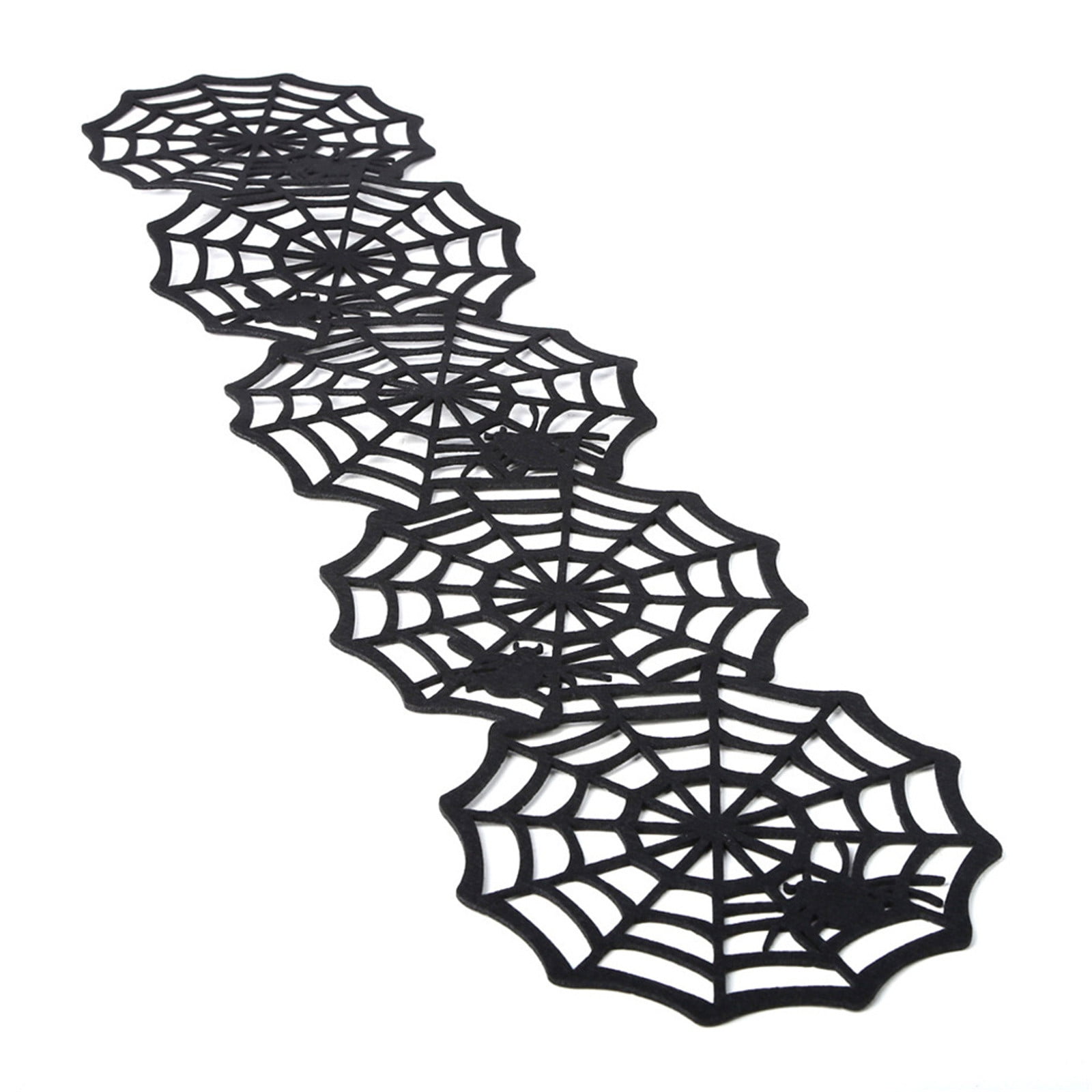 Beautynvta Clearance Halloween Table Runner, Black Lace Spider Web ...
