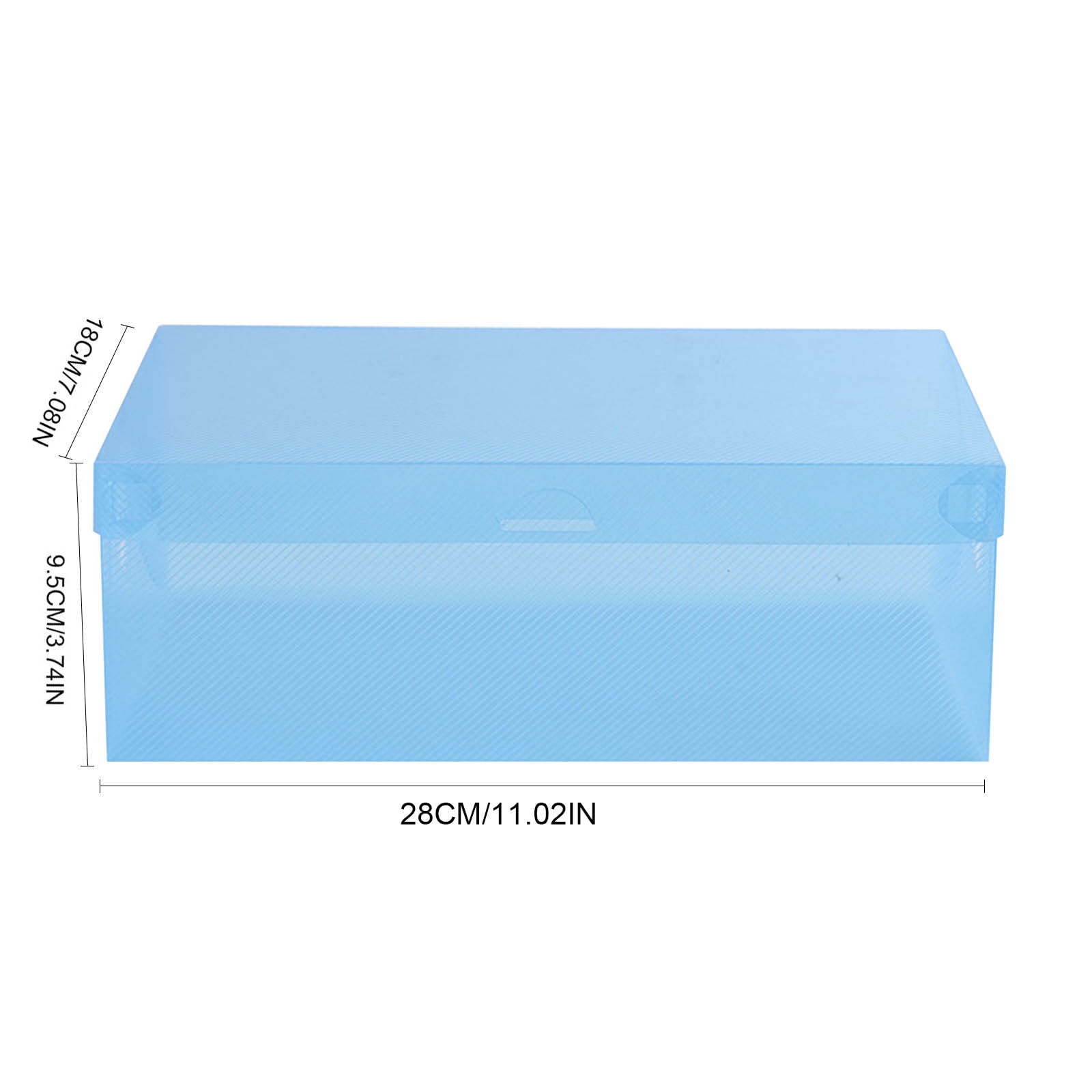 Beautynvta Colorful Storage Shoe Box, Flip Plastic Shoe Box, Foldable ...