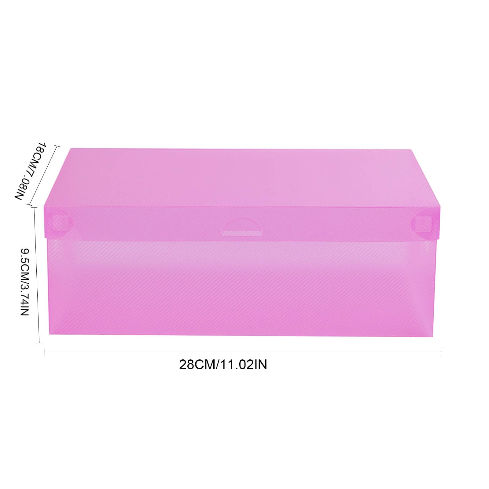 Beautynvta Colorful Storage Shoe Box, Flip Plastic Shoe Box, Foldable ...