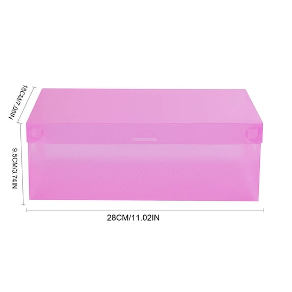 Beautynvta Colorful Storage Shoe Box, Flip Plastic Shoe Box, Foldable ...