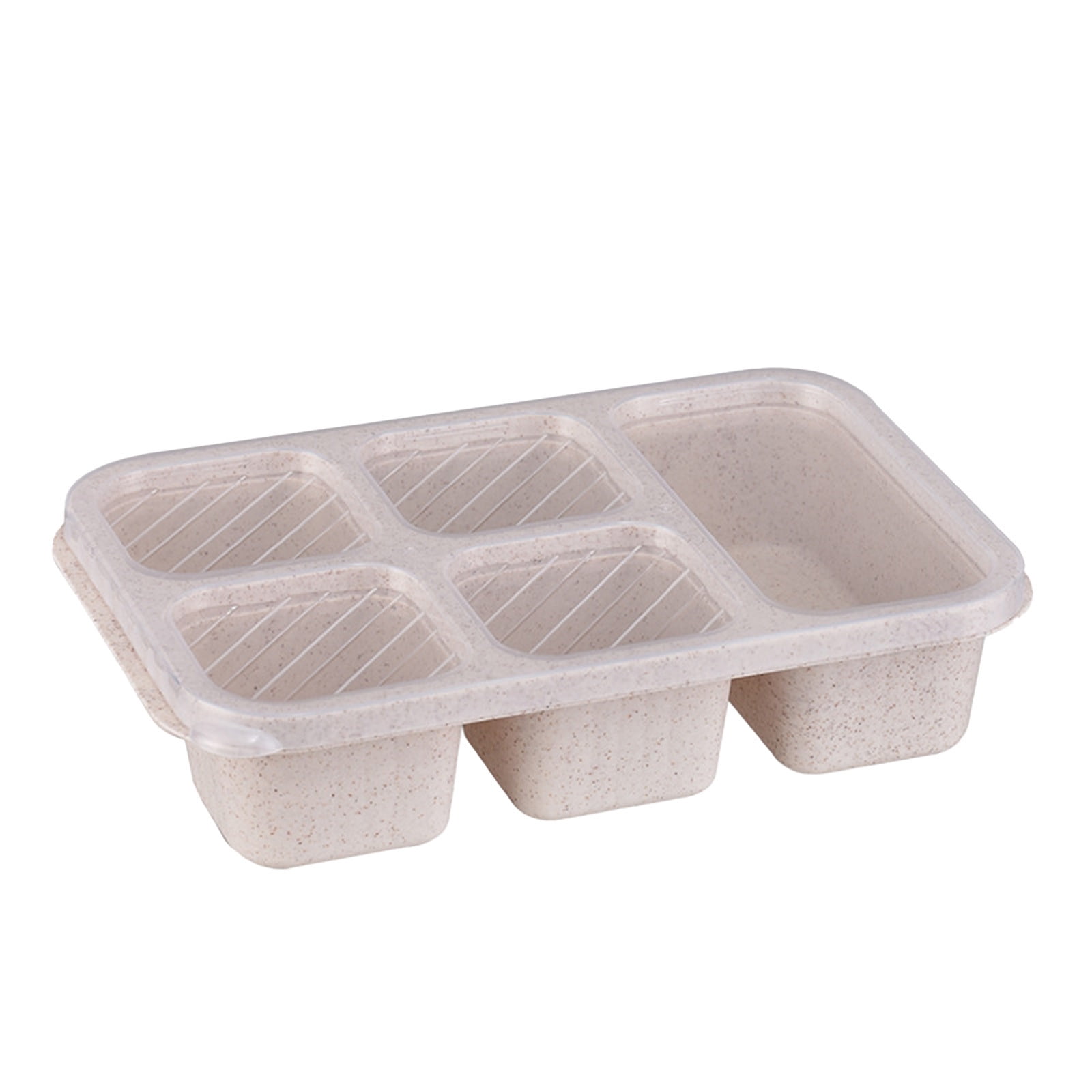 Beautynvta Divided Bento Lunch Box for Adults, Thickened Meal Prep ...