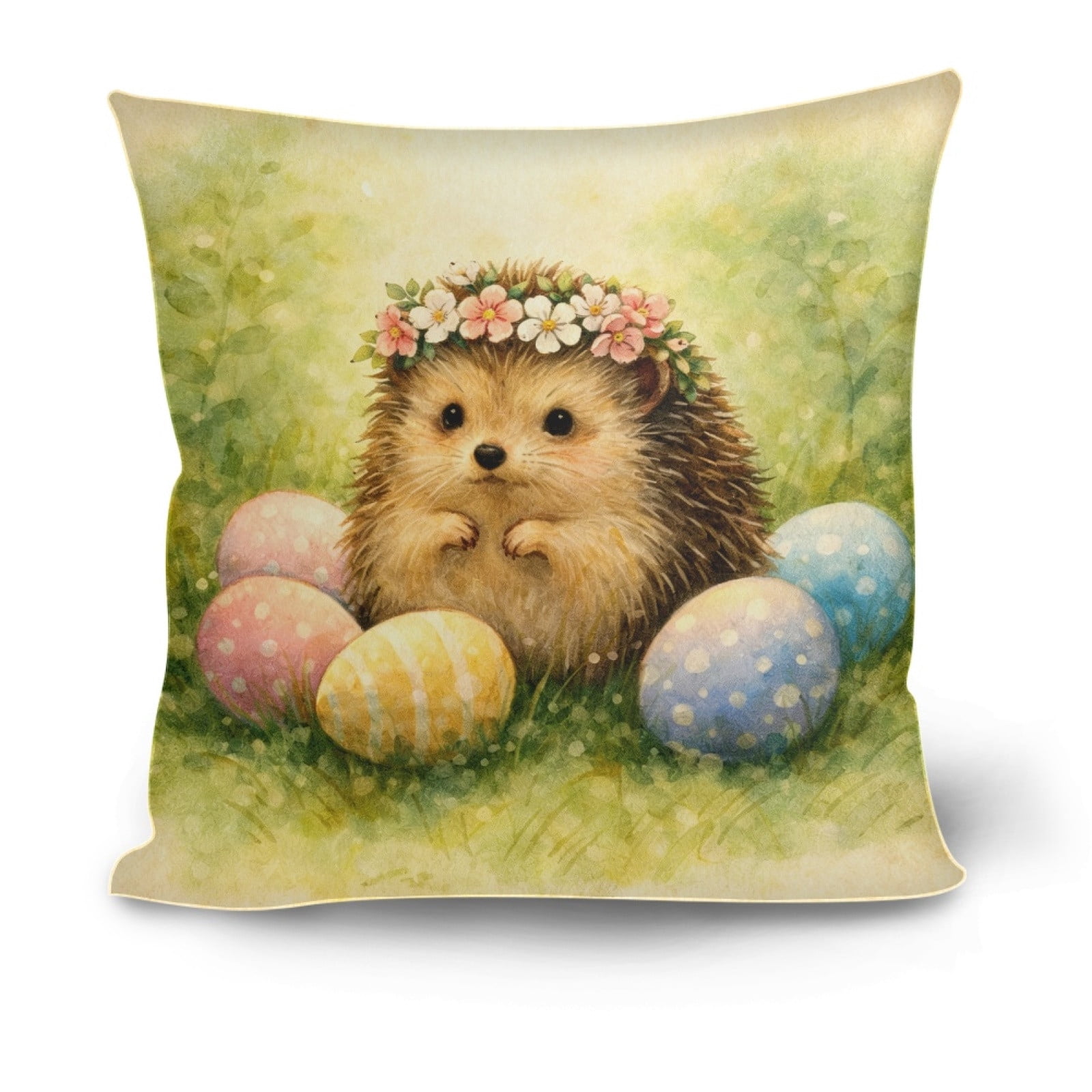 Beautynvta Easter Pillow Covers, 17.3x17.3 Inch Spring Floral Colorful ...