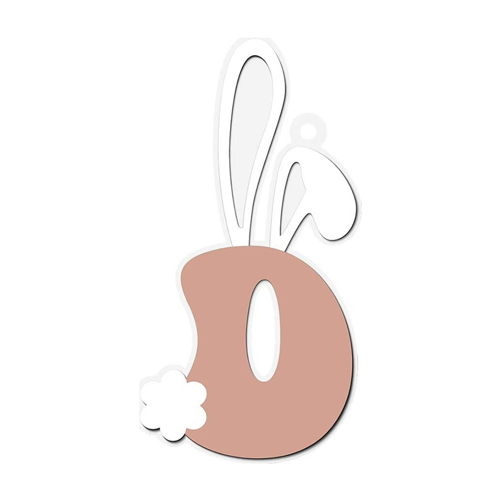 Beautynvta Easter Wooden Letter Ornament with Bunny Ears, Colorful ...