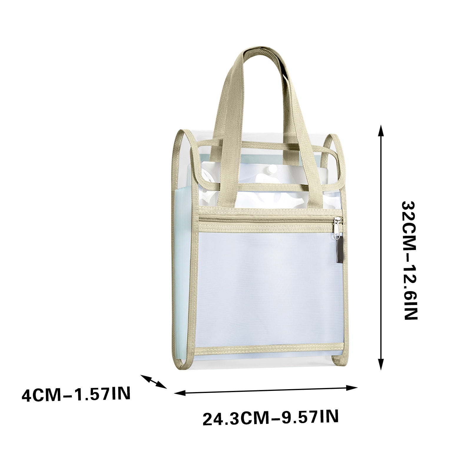 Beautynvta Expanding File Folder, Plastic Transparent Handbag, A4 ...