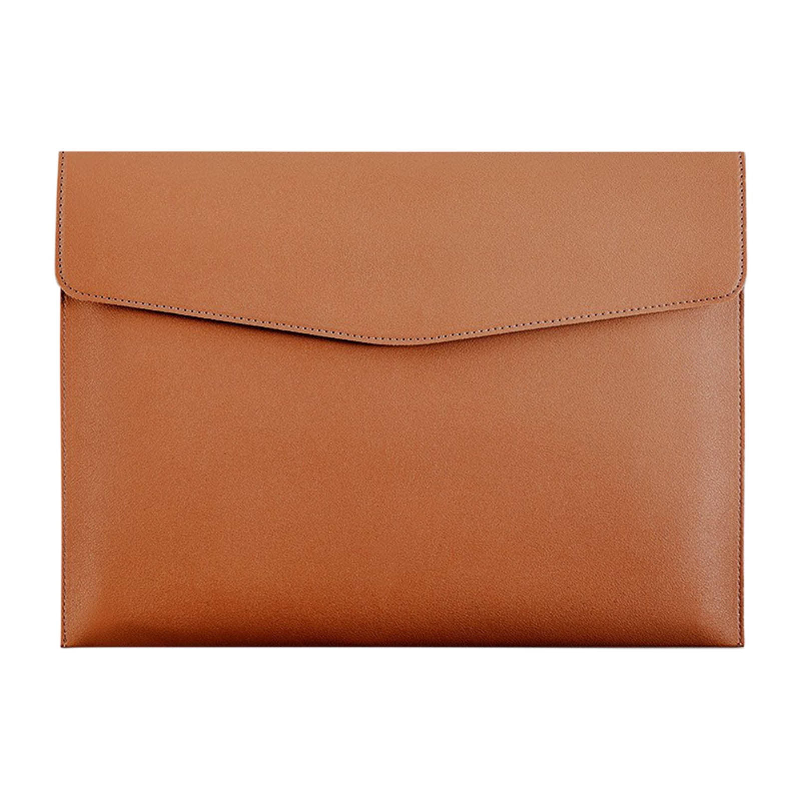 Beautynvta File Folder, Leather A4 Document Holder File Organizer ...