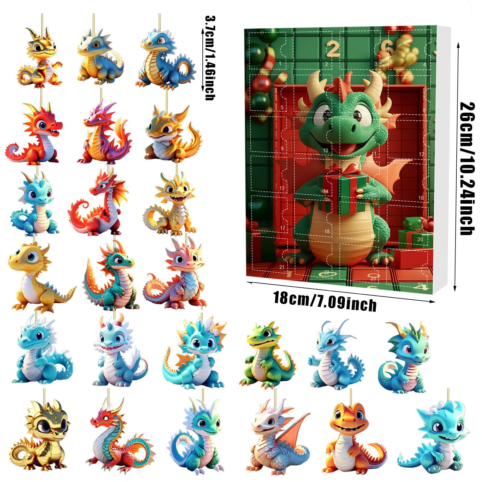 Beautynvta Flying Dragon Advent Calendar 2025, 24 Days Christmas ...