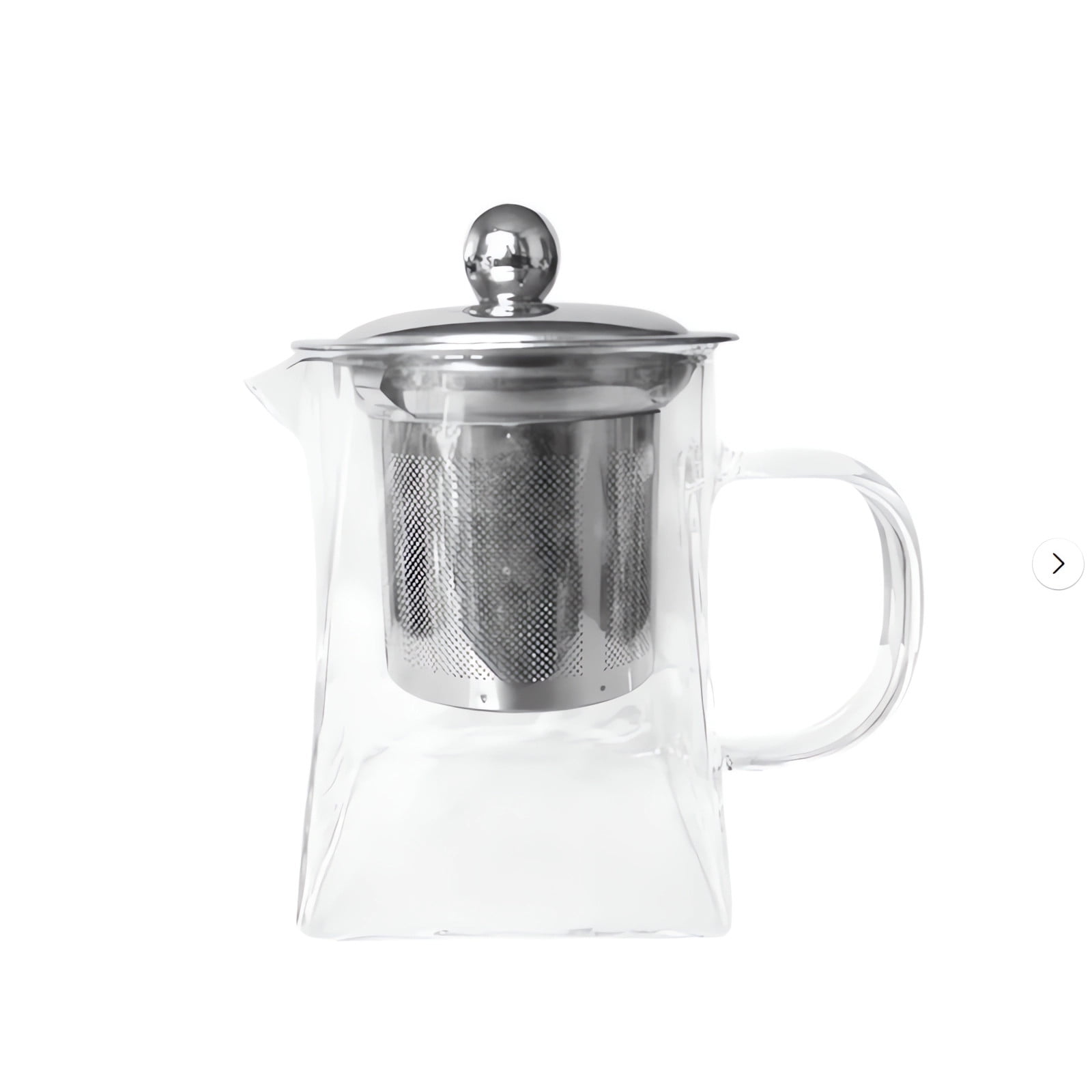 Beautynvta Glass Teapot, 2-in-1 Teapot and Kettle with Stainless Steel ...