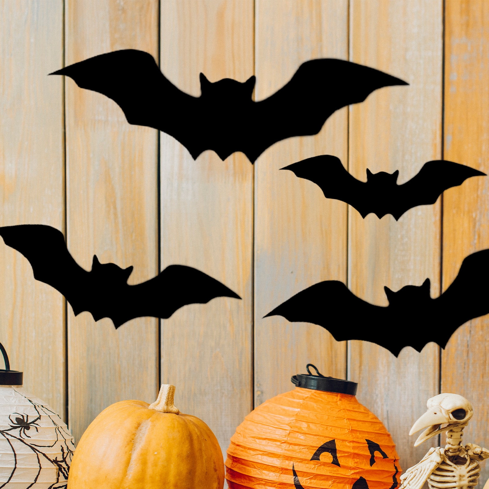 Beautynvta Halloween Bats Wall Decor, 16 Pcs 3D Bat Halloween ...