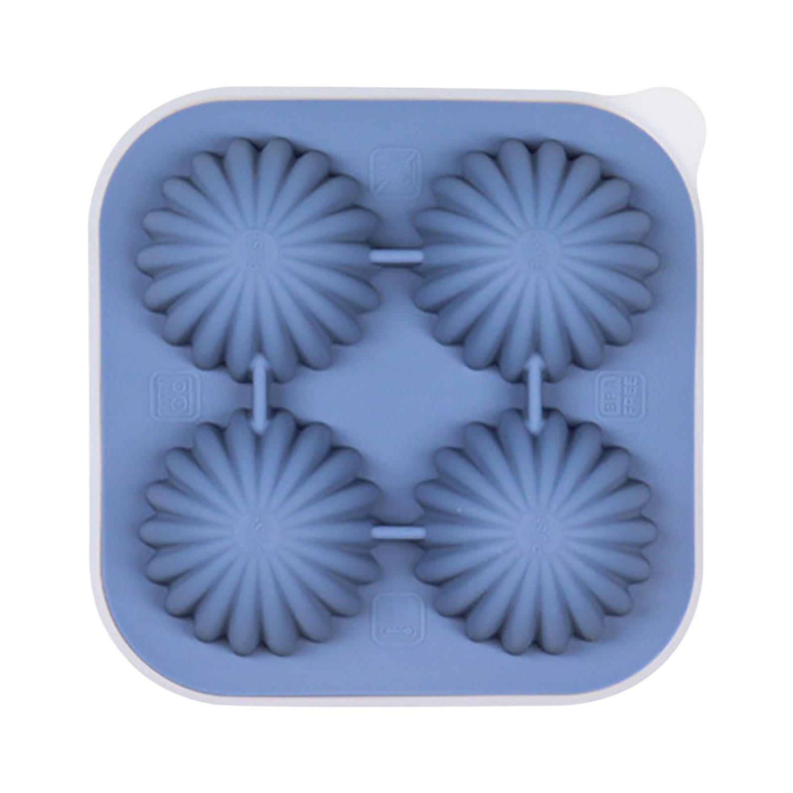 Beautynvta Ice Balls Tray with Lid, 4 Cavity Silicone Ball Maker, Easy ...