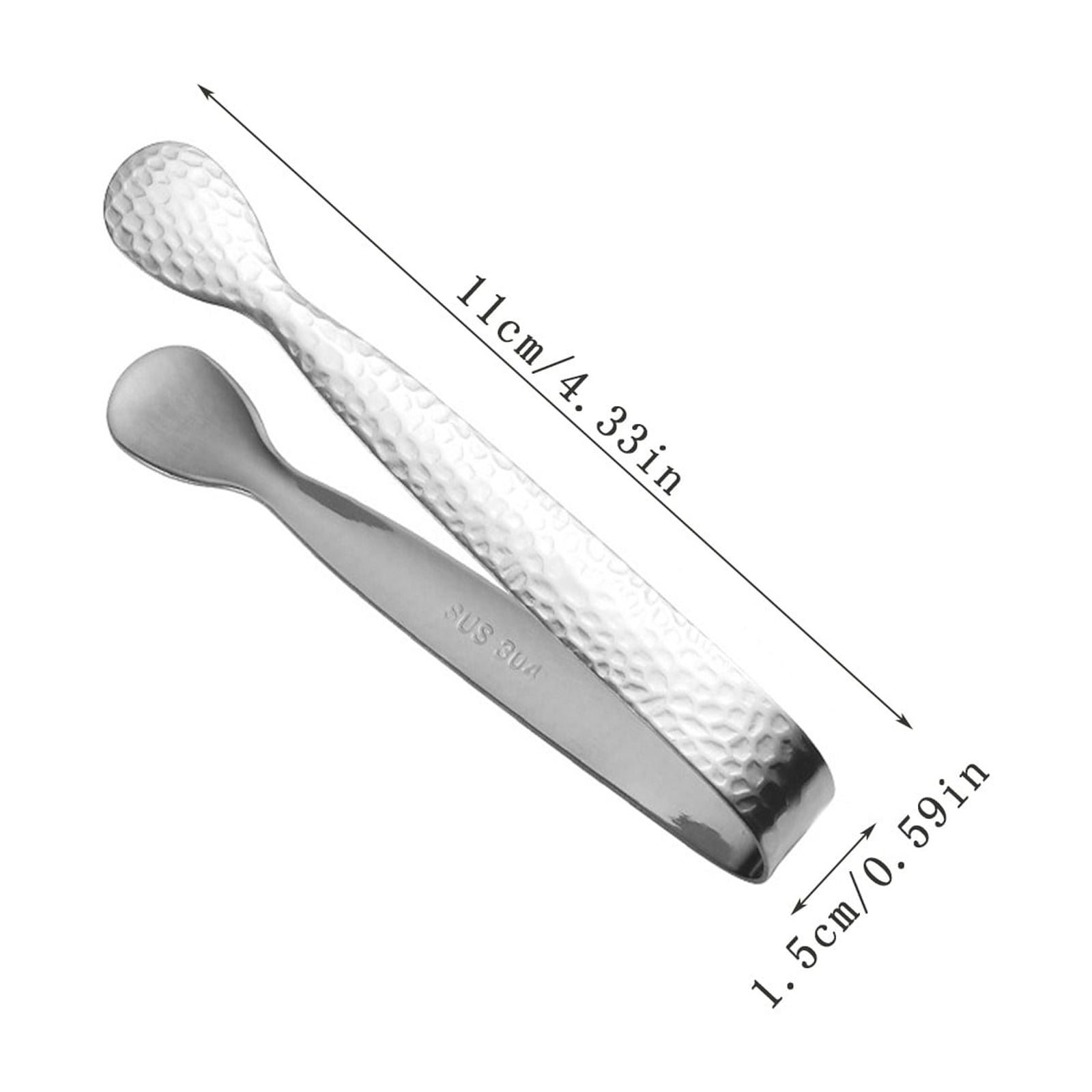 Beautynvta Ice Tong, Mini Sugar Tong, 4.33 Inch Stainless Steel Small ...
