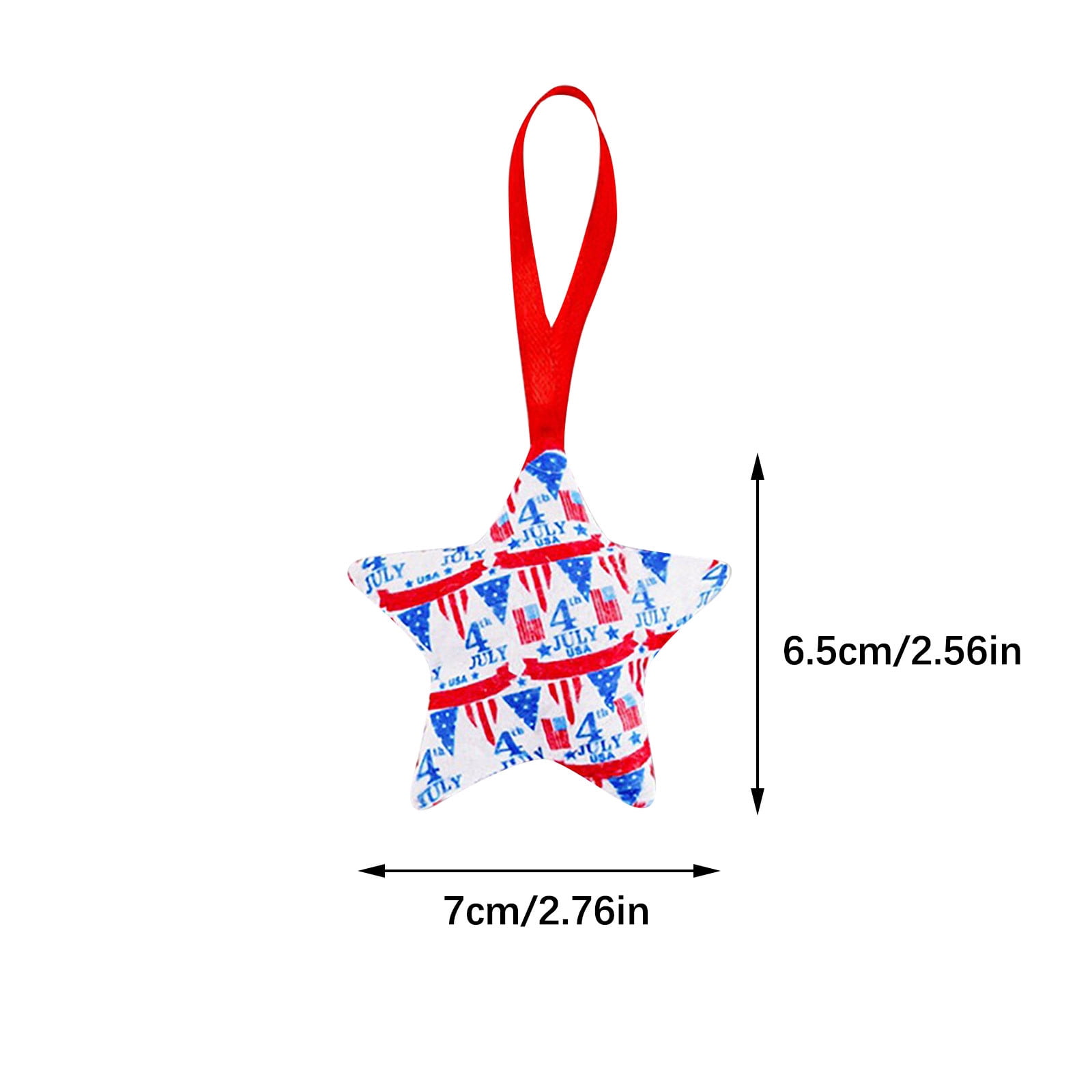Beautynvta Independence Day Hanging Star Ornaments, Red White Blue Star ...