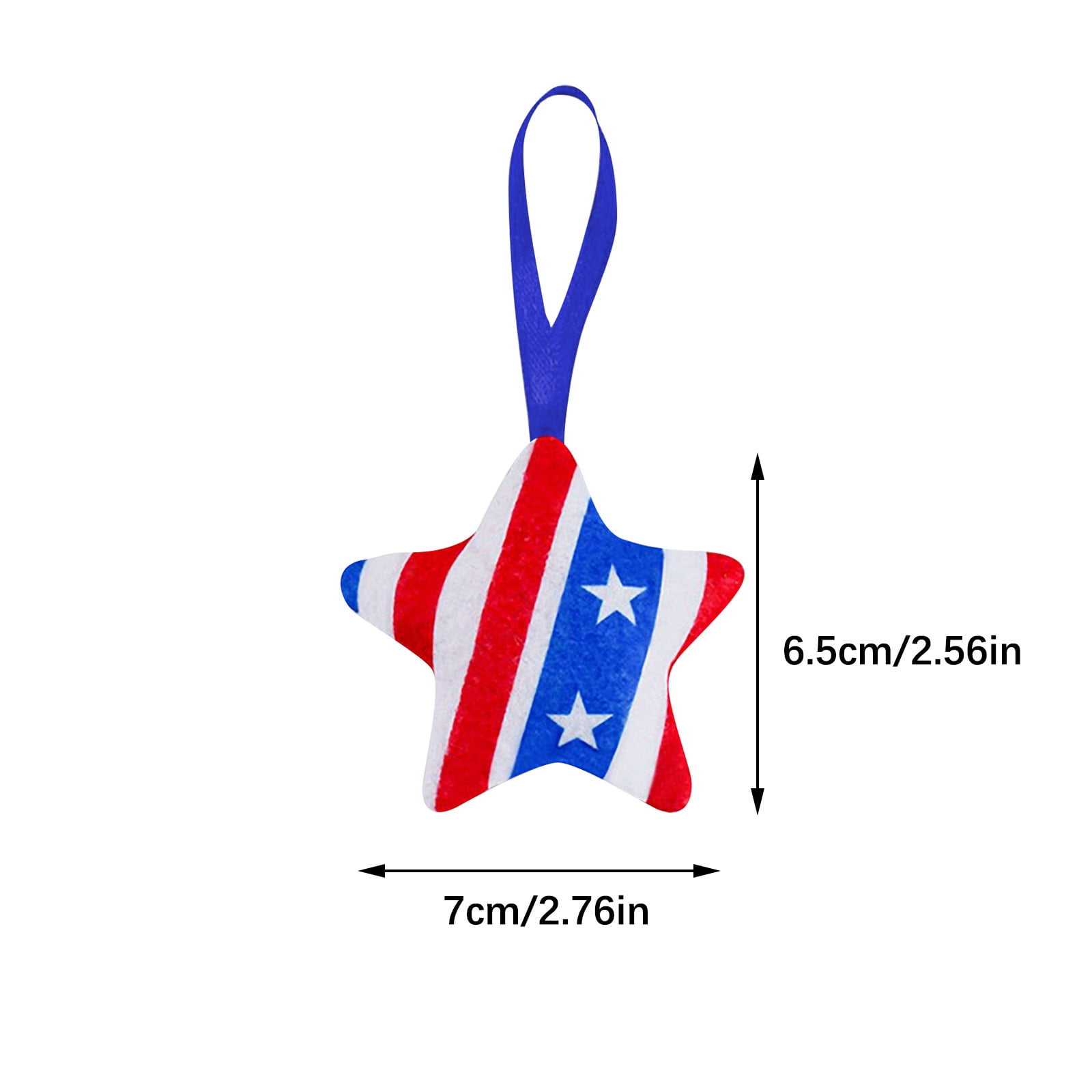 Beautynvta Independence Day Hanging Star Ornaments, Red White Blue Star ...
