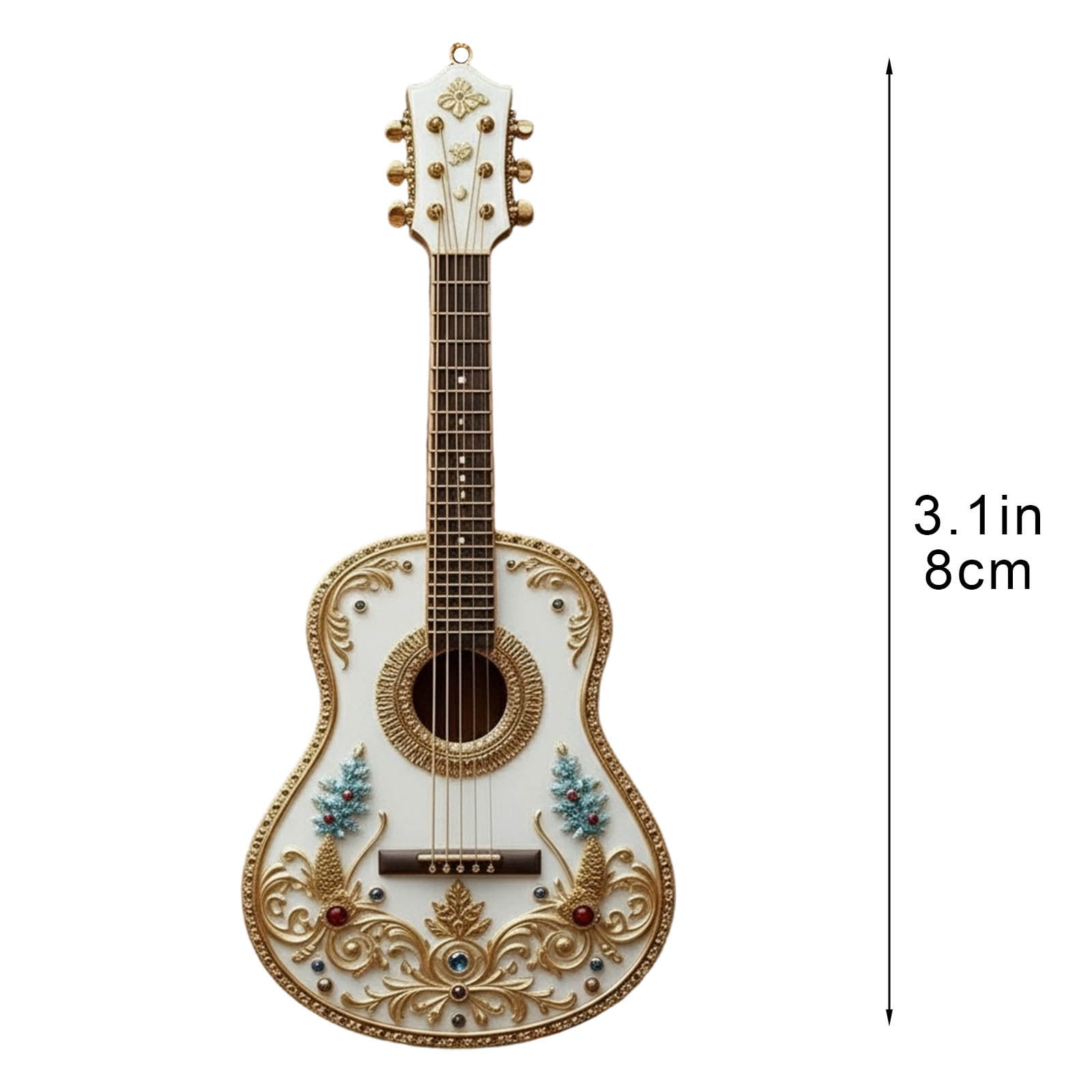 Beautynvta Musical Instrument Christmas Ornaments, Golden Filigree ...