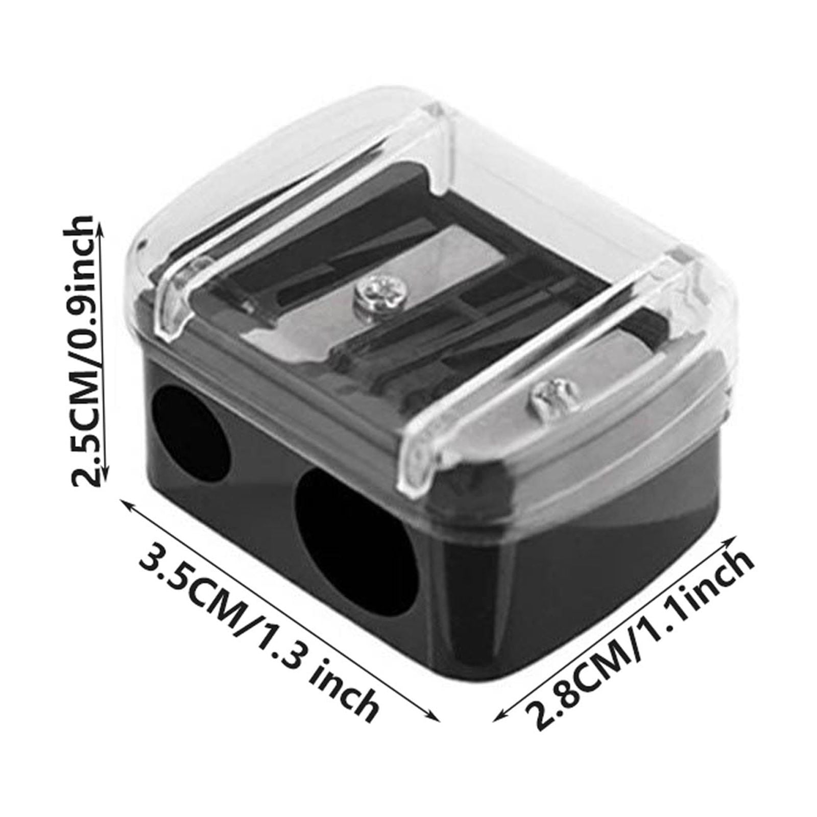Beautynvta Pencil Sharpeners, Manual Double Hole Pencil Sharpener with ...