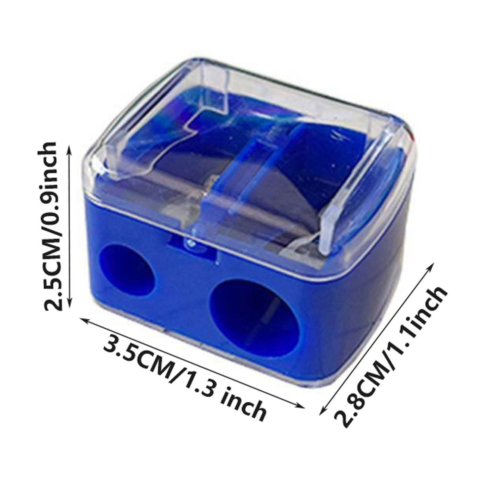 Beautynvta Pencil Sharpeners, Manual Double Hole Pencil Sharpener with ...