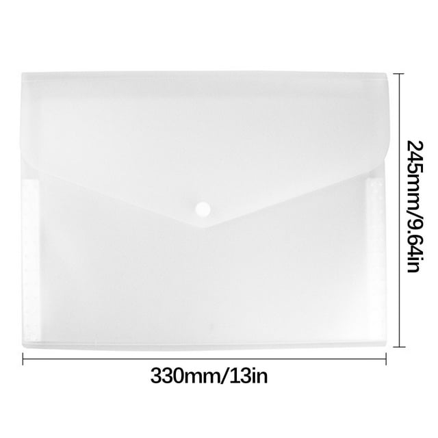 Beautynvta Plastic File Folders for Documents, 5 PCS Plastic Envelopes ...