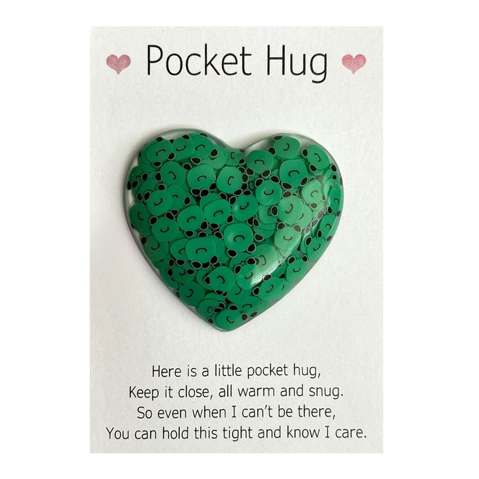 Beautynvta Pocket Hug Token Bulk Heart Shape Stones with Hug Card ...