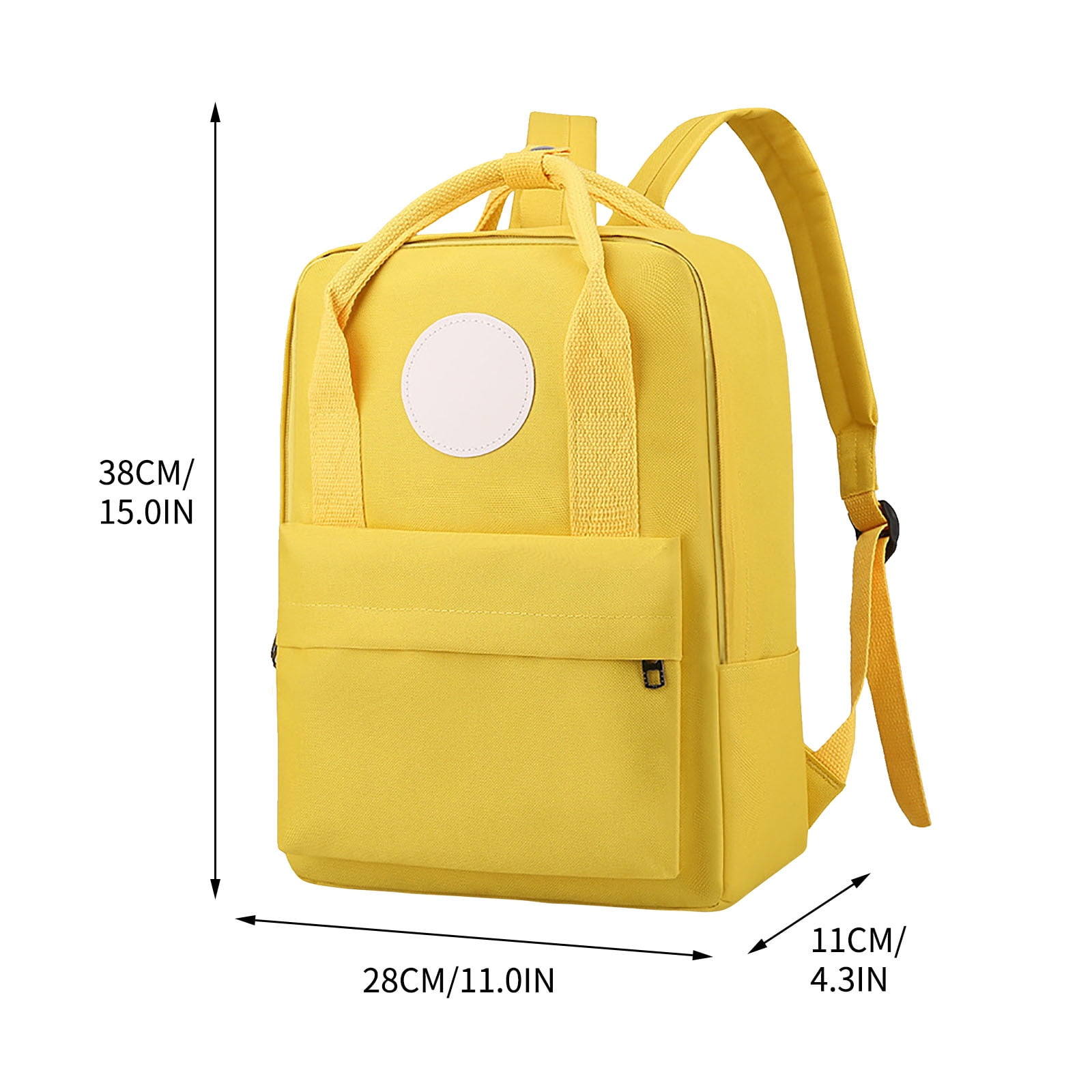 Beautynvta Canvas Backpack, 15'' H Lightweight Small Backpack for ...