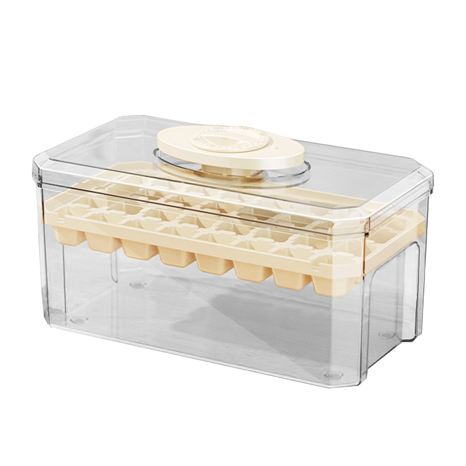 Beautynvta Refrigerator Ice Tray with Lid and Leak-Proof Ice Storage ...