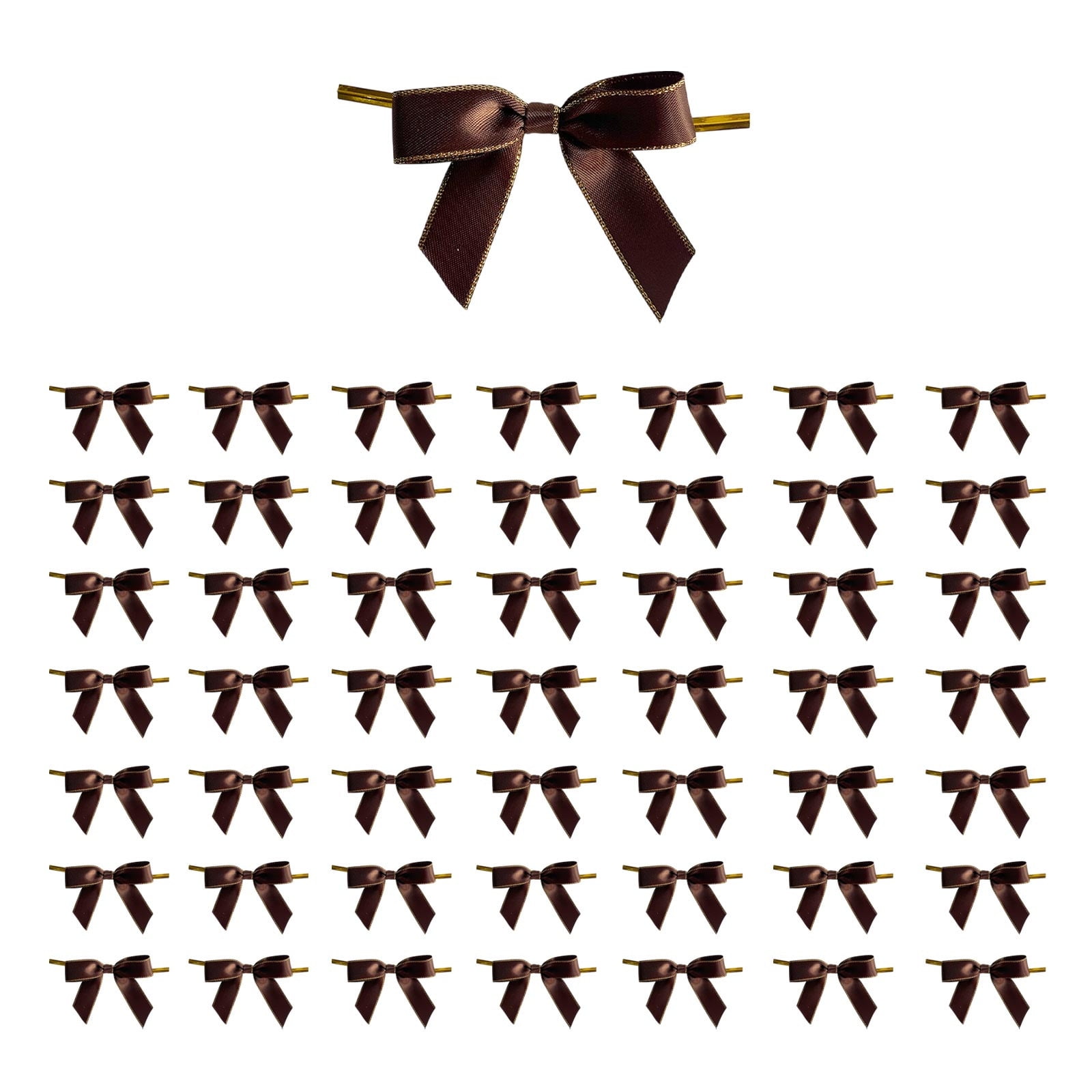 Beautynvta Ribbon Bows, 50 Pack Tie Bows for Treat Bags, Ribbon Bow ...