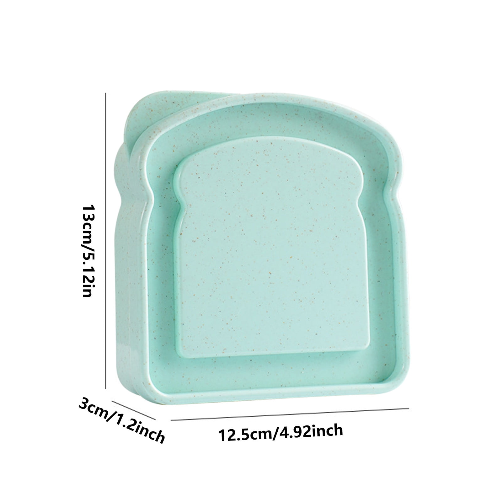 Beautynvta Sandwich Containers, Toast Shape Food Storage Sandwich ...