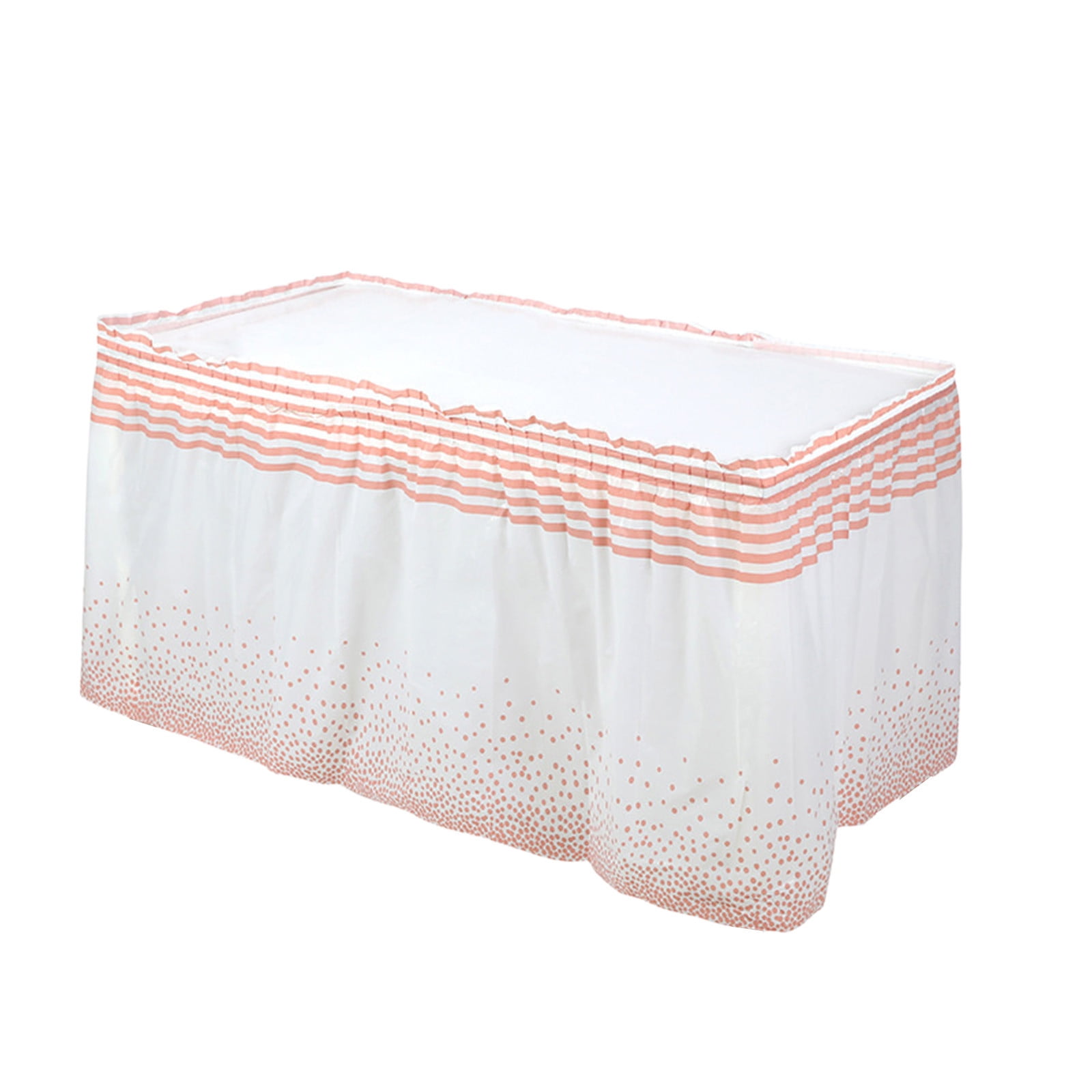 Beautynvta Table Skirt and Tablecloth, 28.7x167.7 In Rectangle Table ...