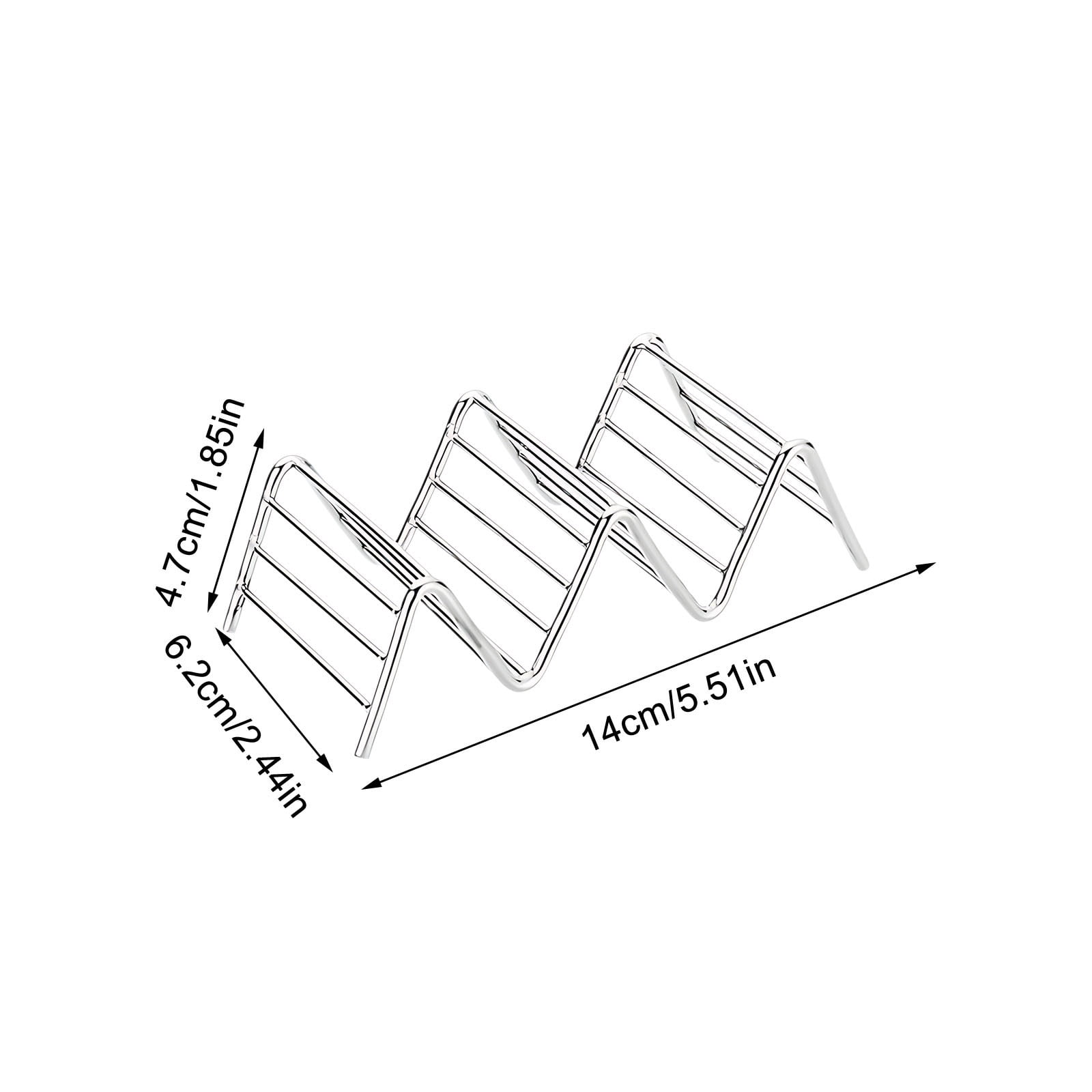 Beautynvta Taco Holder, Stainless Steel Taco Stand Tray, Rack Holds Up ...