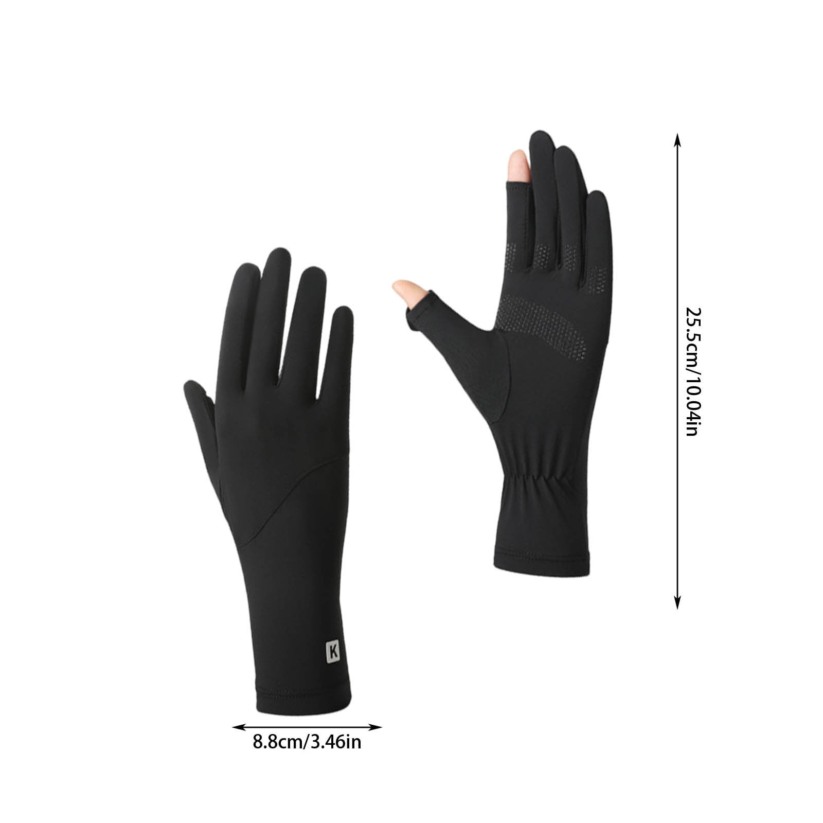 Beautynvta Women Sunblock Gloves, Ice Silk Gloves, UV-Sun-Protection ...