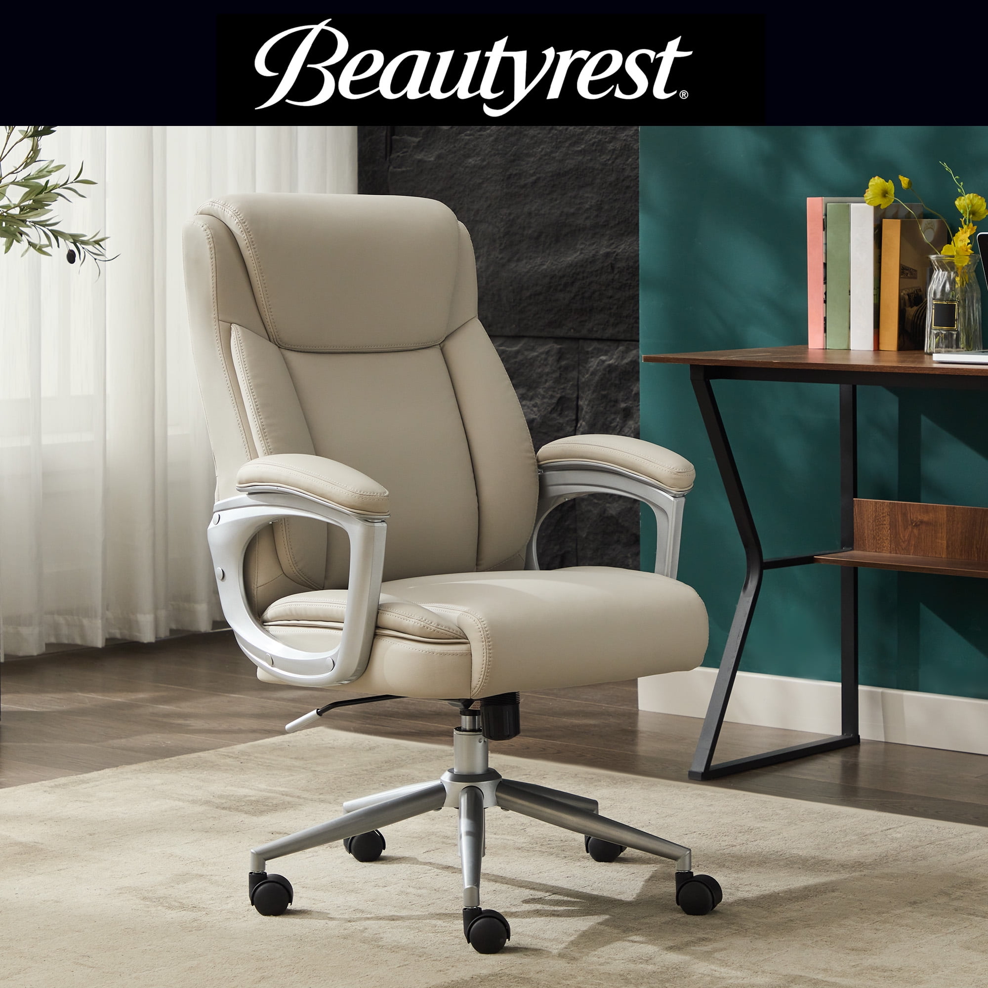 Beautyrest Beyla Ergonomic Manager Office Chair with Padded Armrest for ...